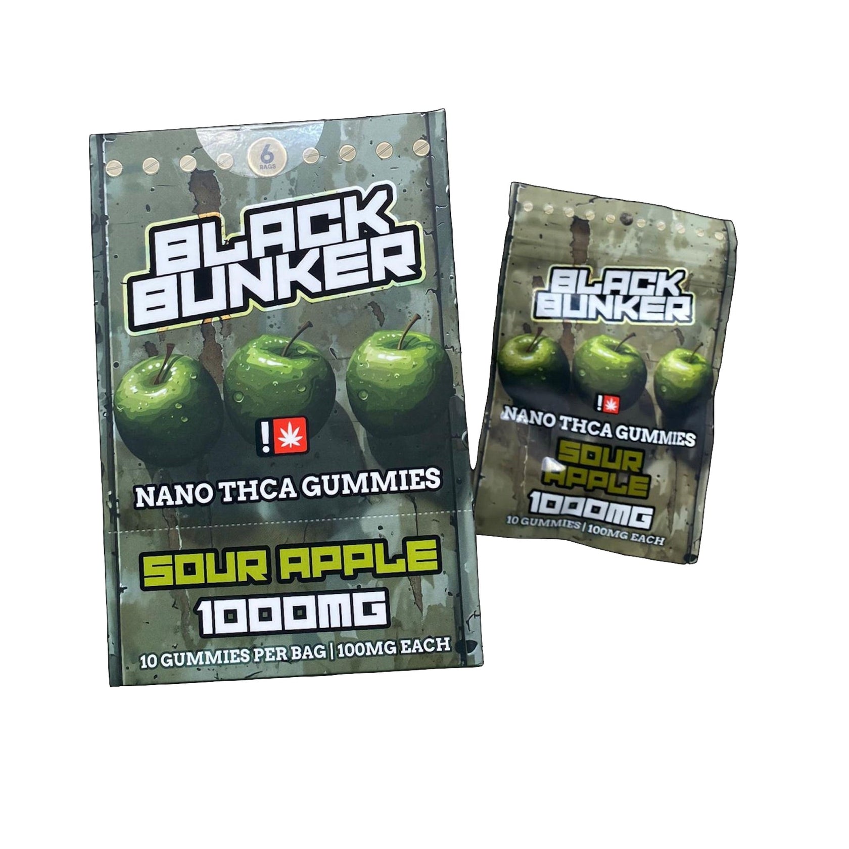 Black Bunker Nano THC-A Gummies - 1000mg - Everything 420