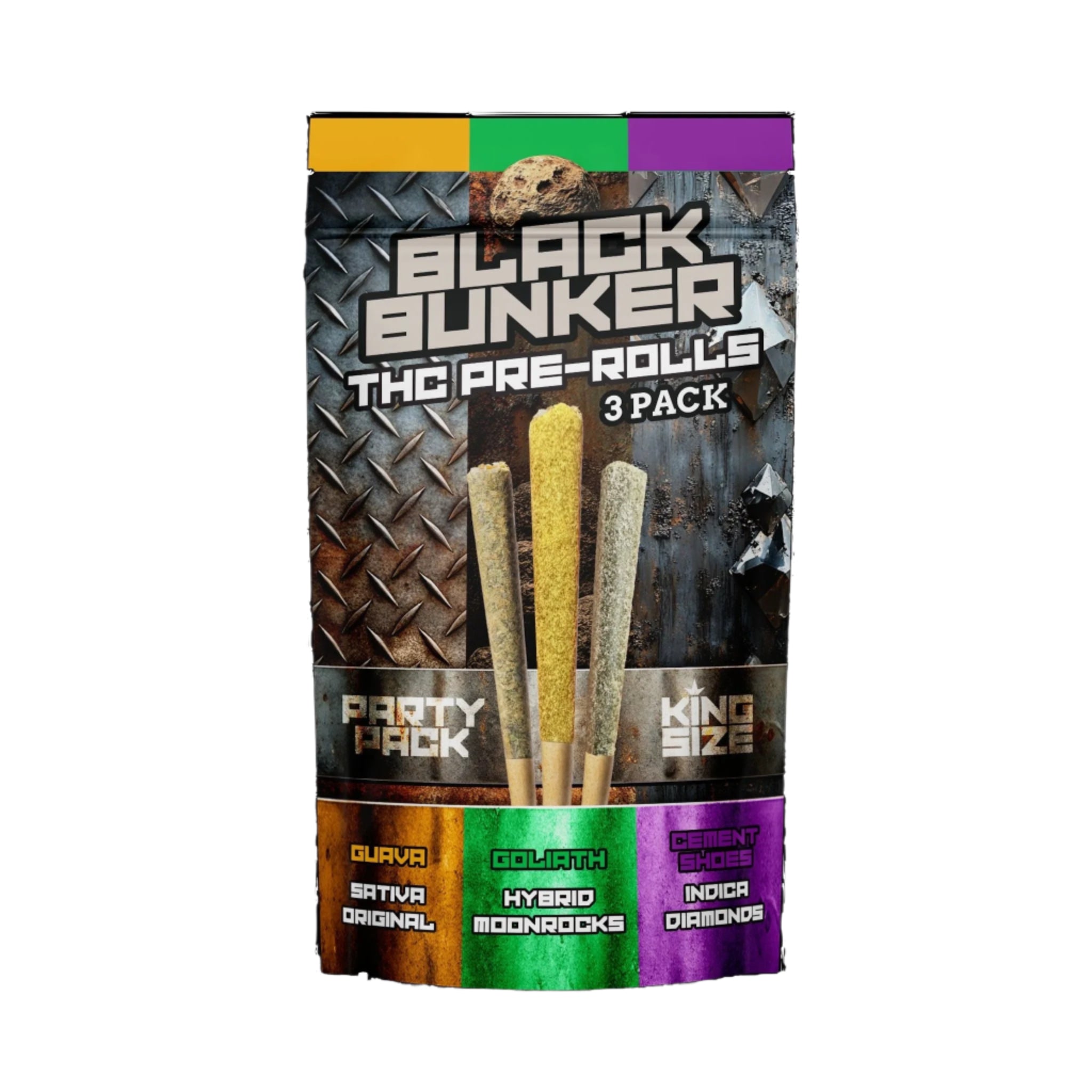 Black Bunker THC Doob Toob Pre-Rolls - 3ct - Everything 420