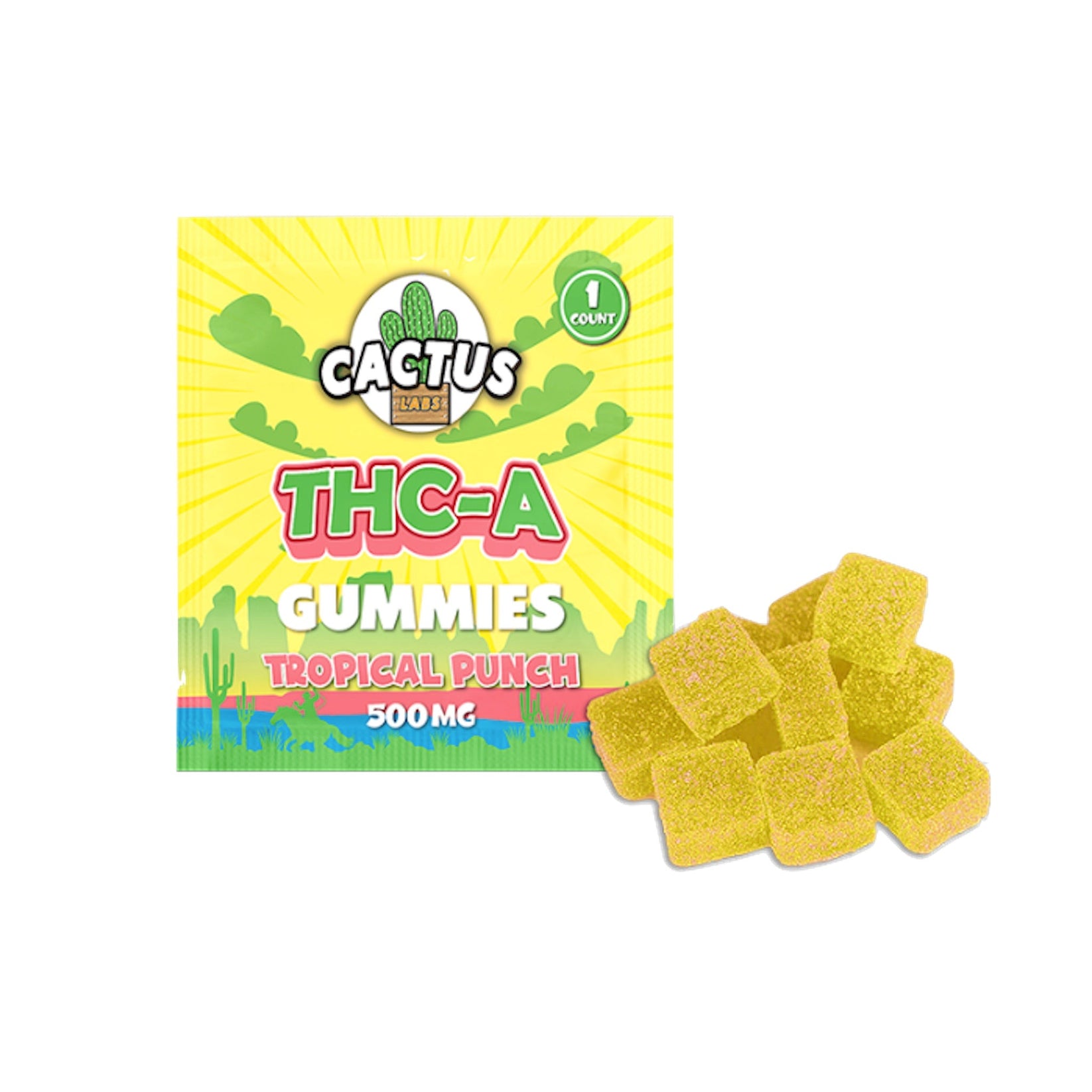 Cactus Labs THC-A Gummies - 500mg - Everything 420