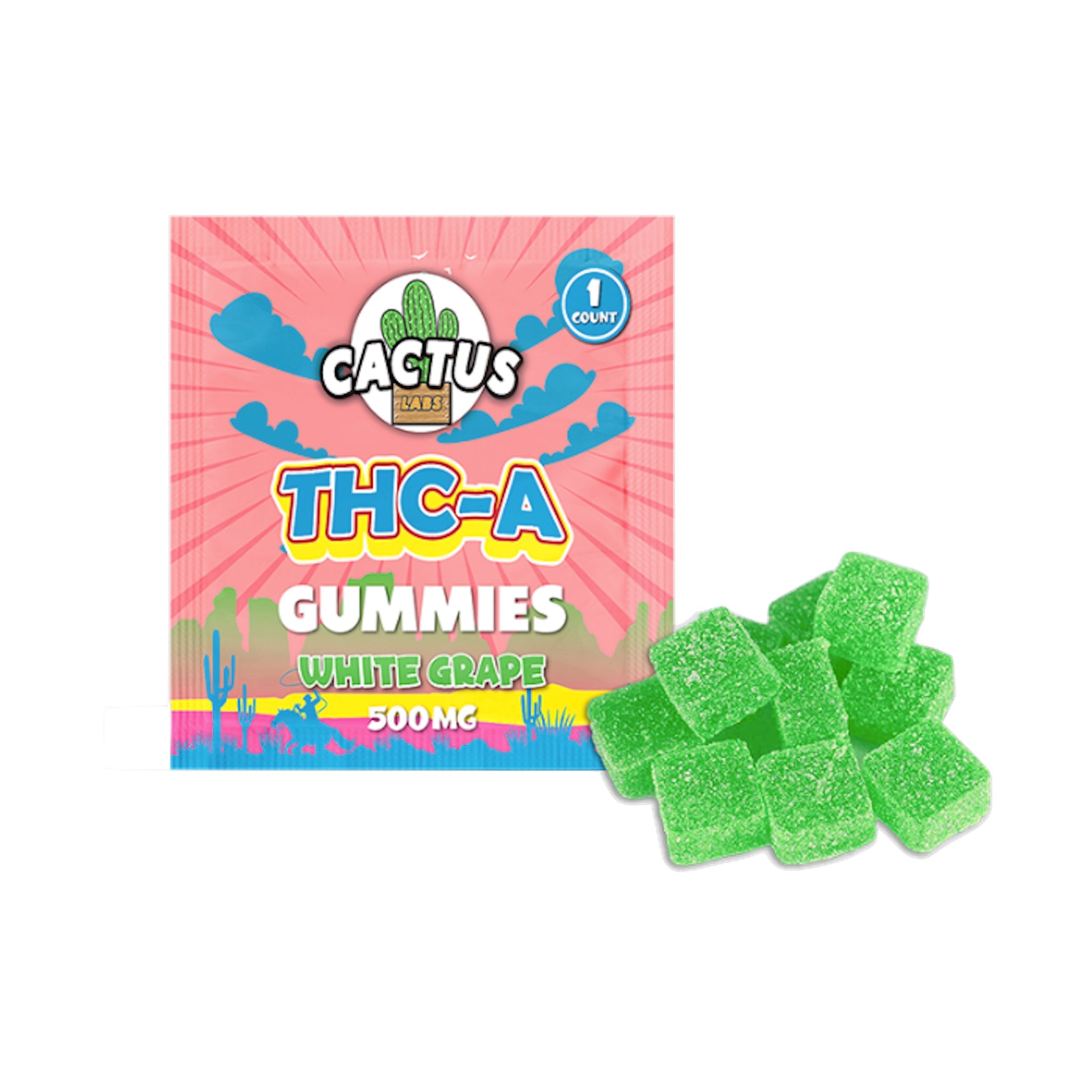 Cactus Labs THC-A Gummies - 500mg - Everything 420
