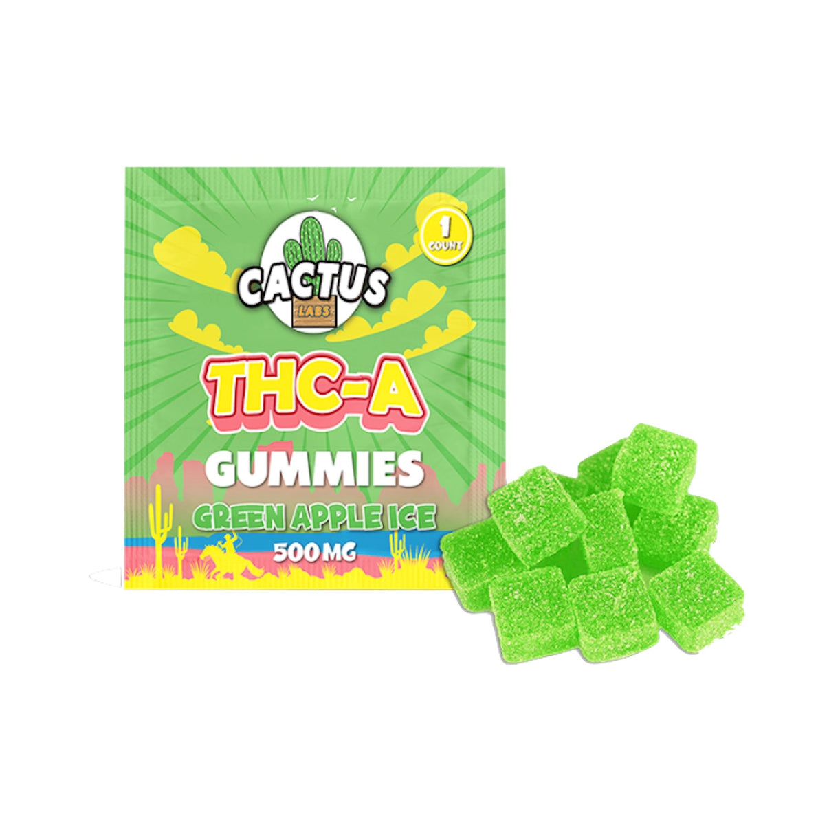 Cactus Labs THC-A Gummies - 500mg - Everything 420