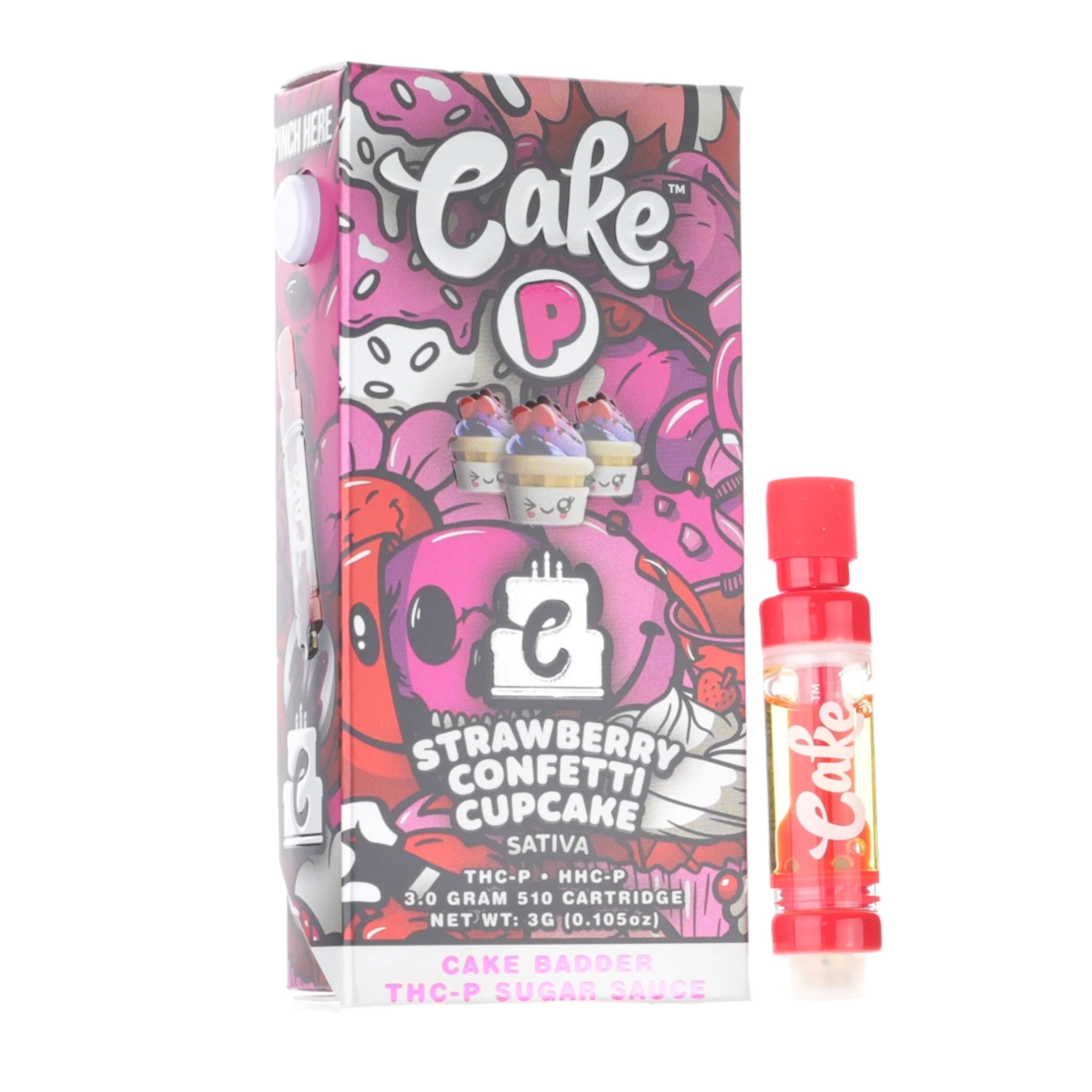 Cake THC-P + HHC Cartridge - 3000mg - Everything 420