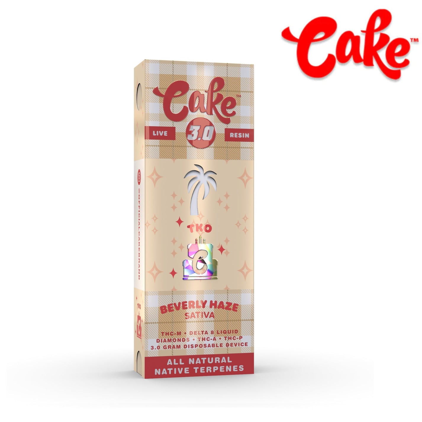 Cake TKO THC-M + Delta 8 Vaporizer - 3000mg - Everything 420