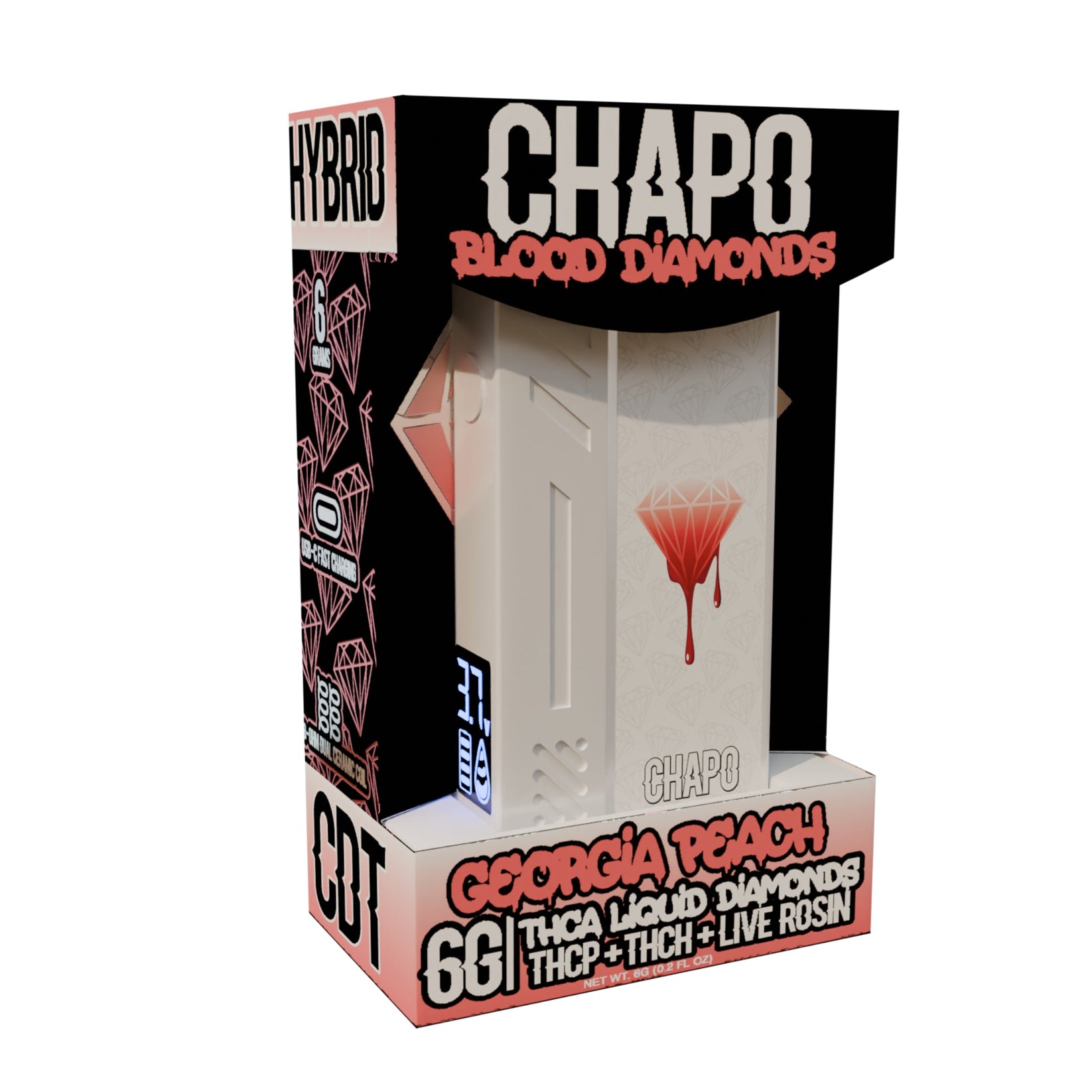 Chapo Liquid Diamonds THC-A Vaporizer - 6000mg - Everything 420