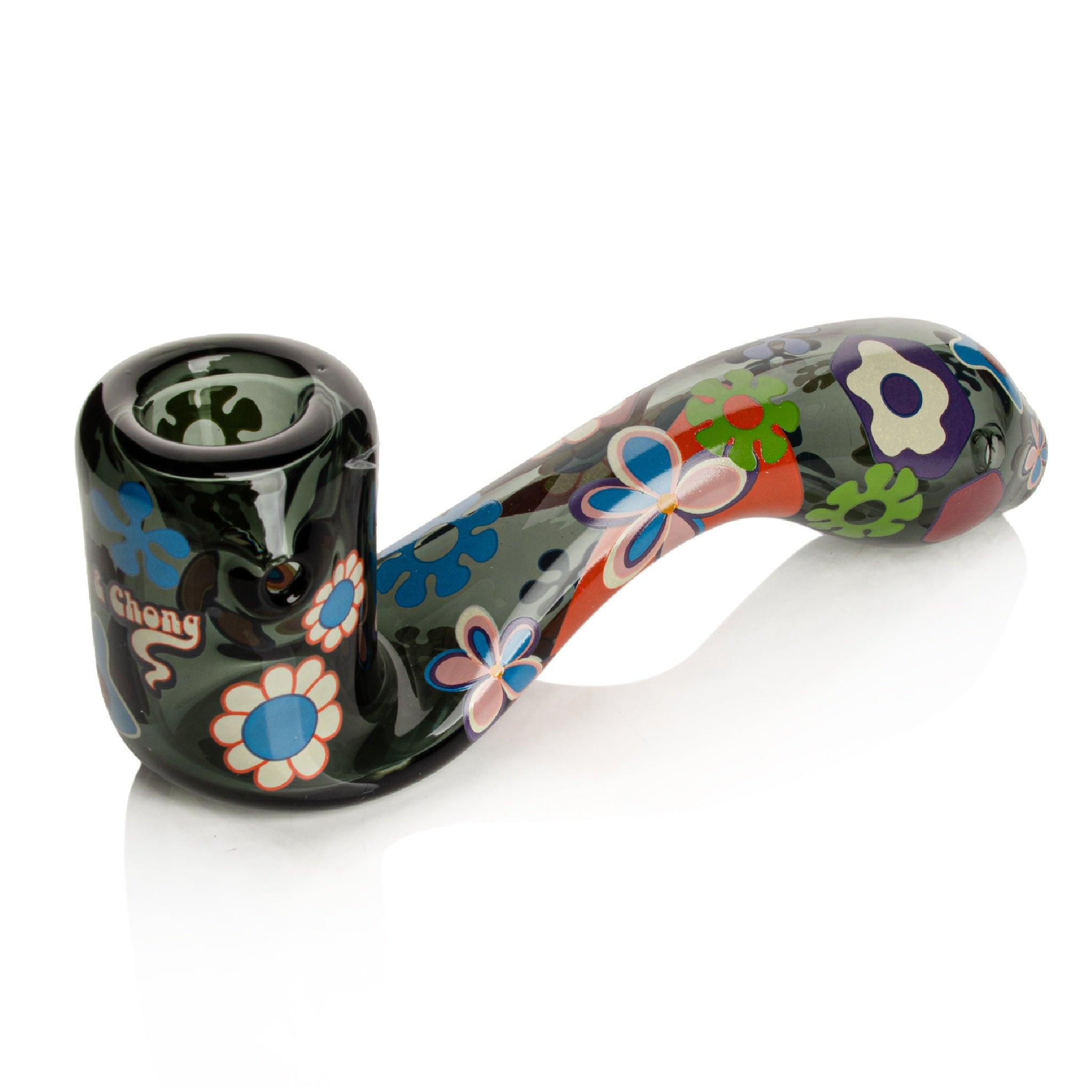 Cheech & Chong Power to the Flower w/Ashcatcher Sherlock Pipe - 5in ...