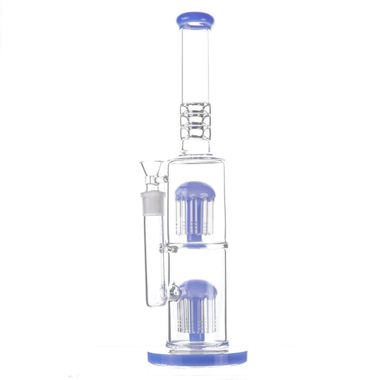 Colored Double Tree Bong - 16in - Everything 420