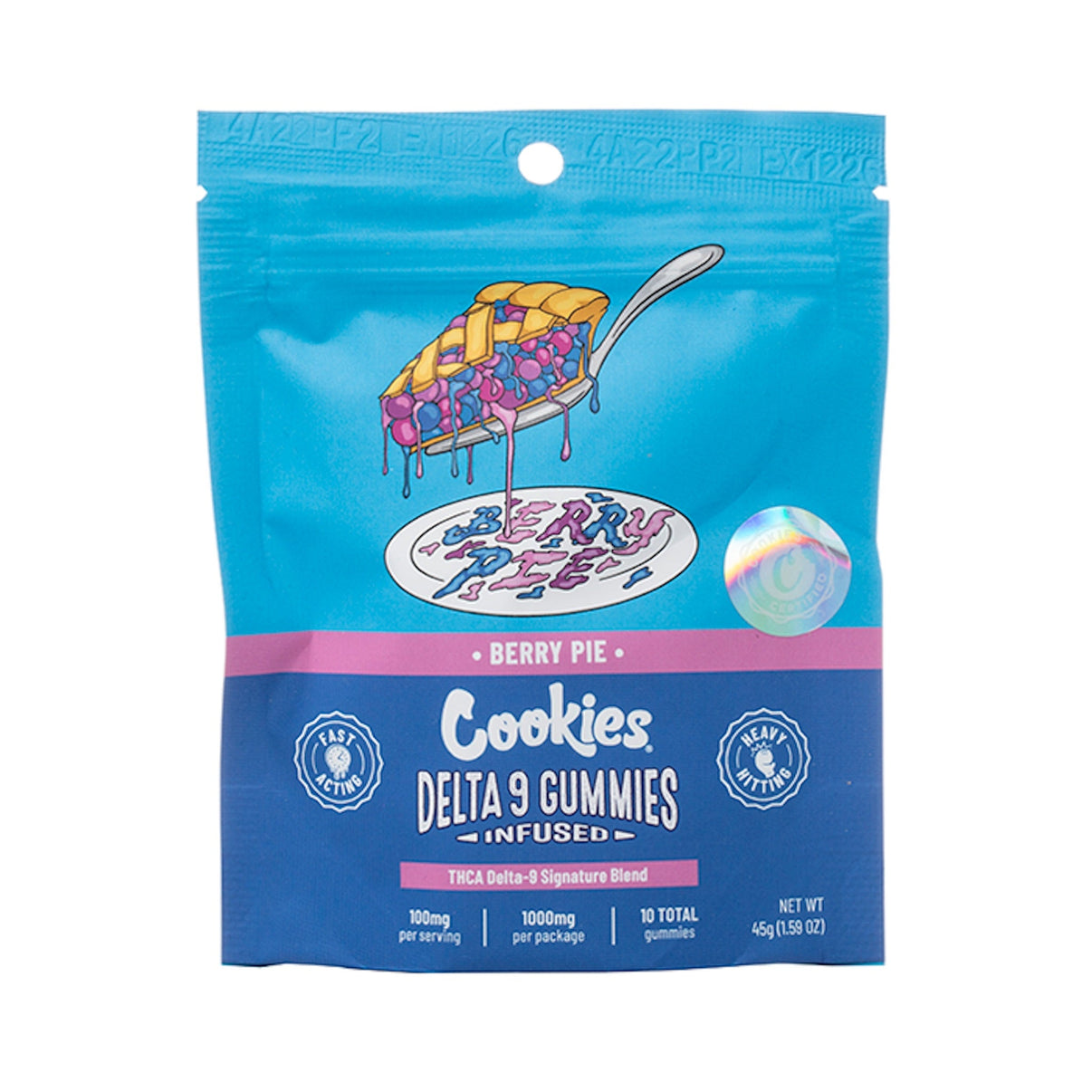 Cookies Berry Pie THC-A + Delta 9 Gummies - 10ct - Everything 420