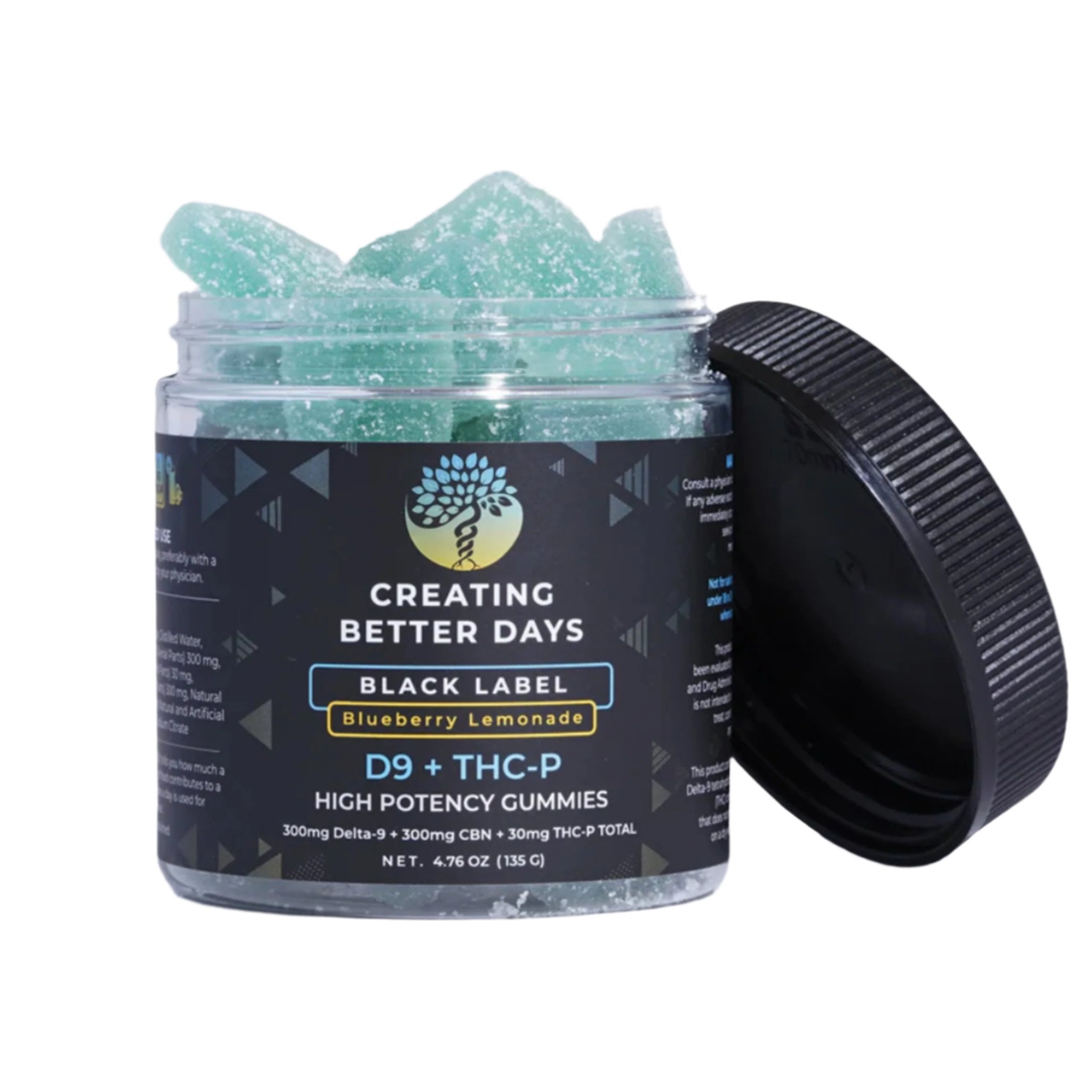 Creating Better Days Blueberry Lemonade Delta 9 + CBN + THC-P Gummies ...
