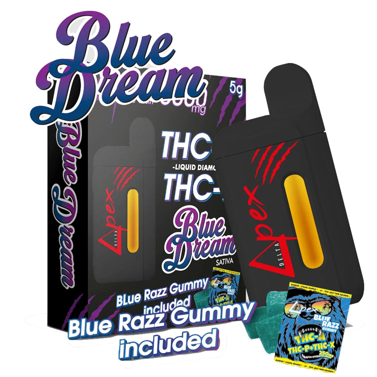 Delta Pex Liquid Diamonds THC-A Blend Vaporizer + THC-A Edibles ...