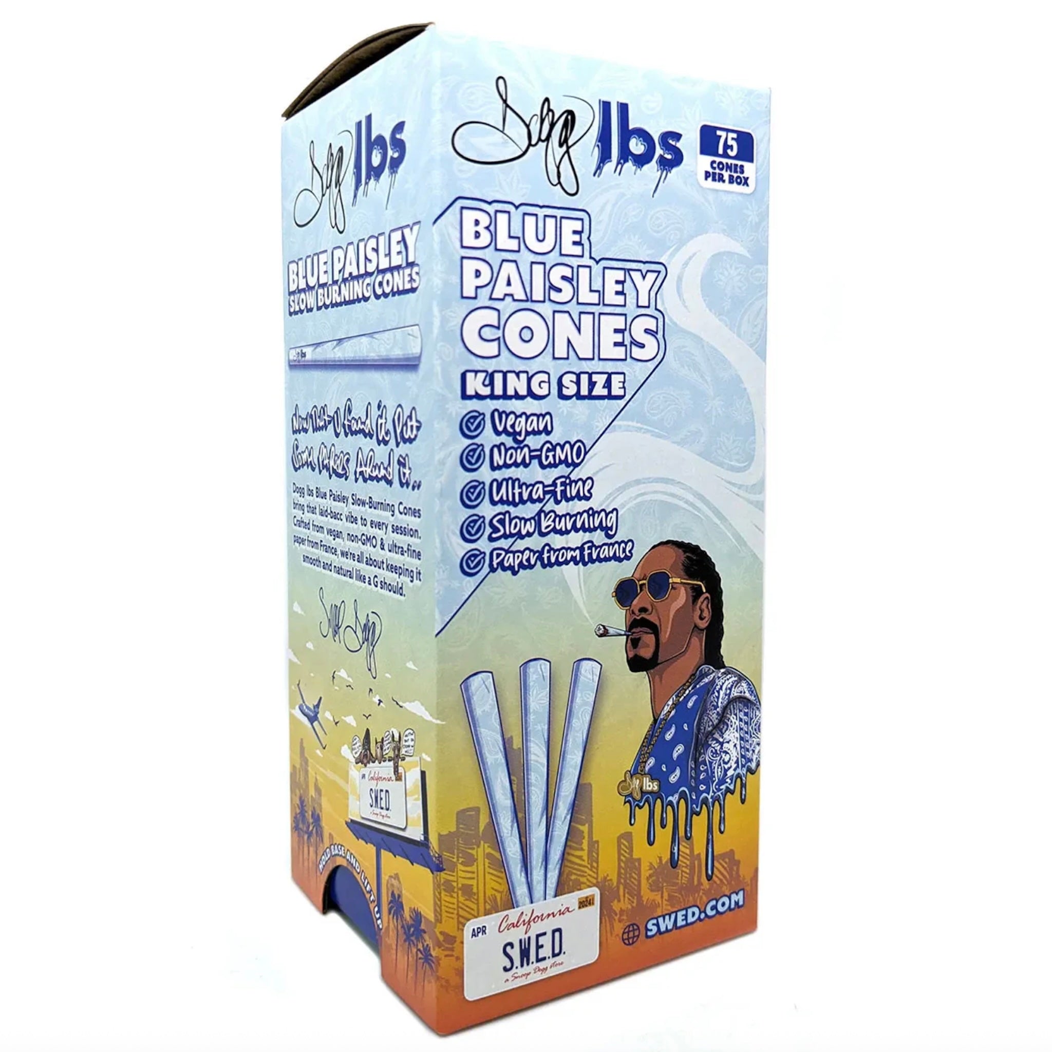 Dogg lbs Blue Paisley KSS Prerolled Cones - 75ct - Everything 420