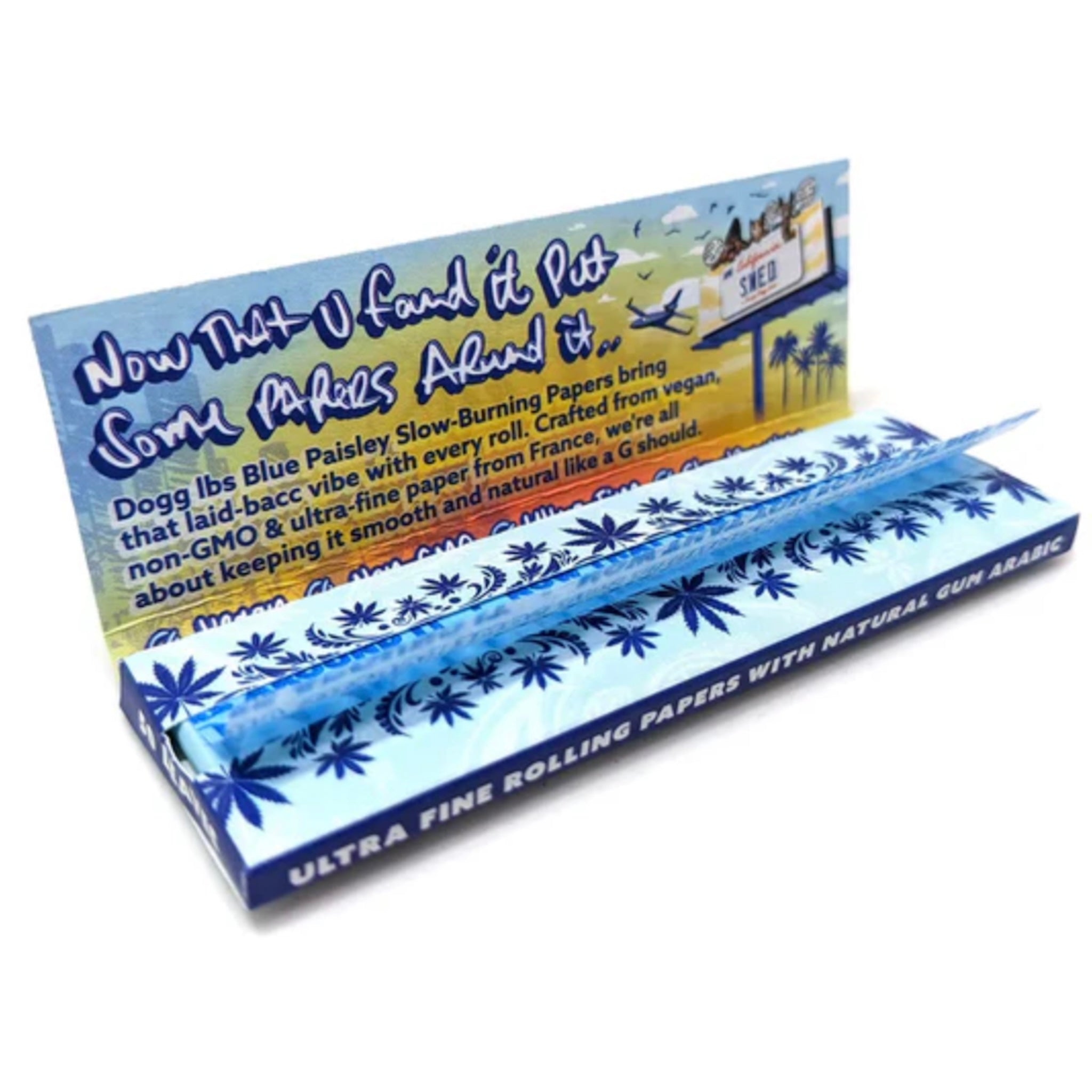 Dogg lbs Blue Paisley Rolling Papers - 50ct - Everything 420