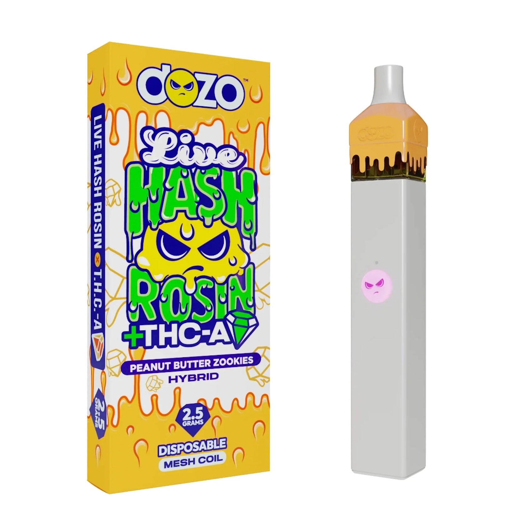 Dozo Live Hash Rosin THC-A Vaporizer - 2500mg - Everything 420