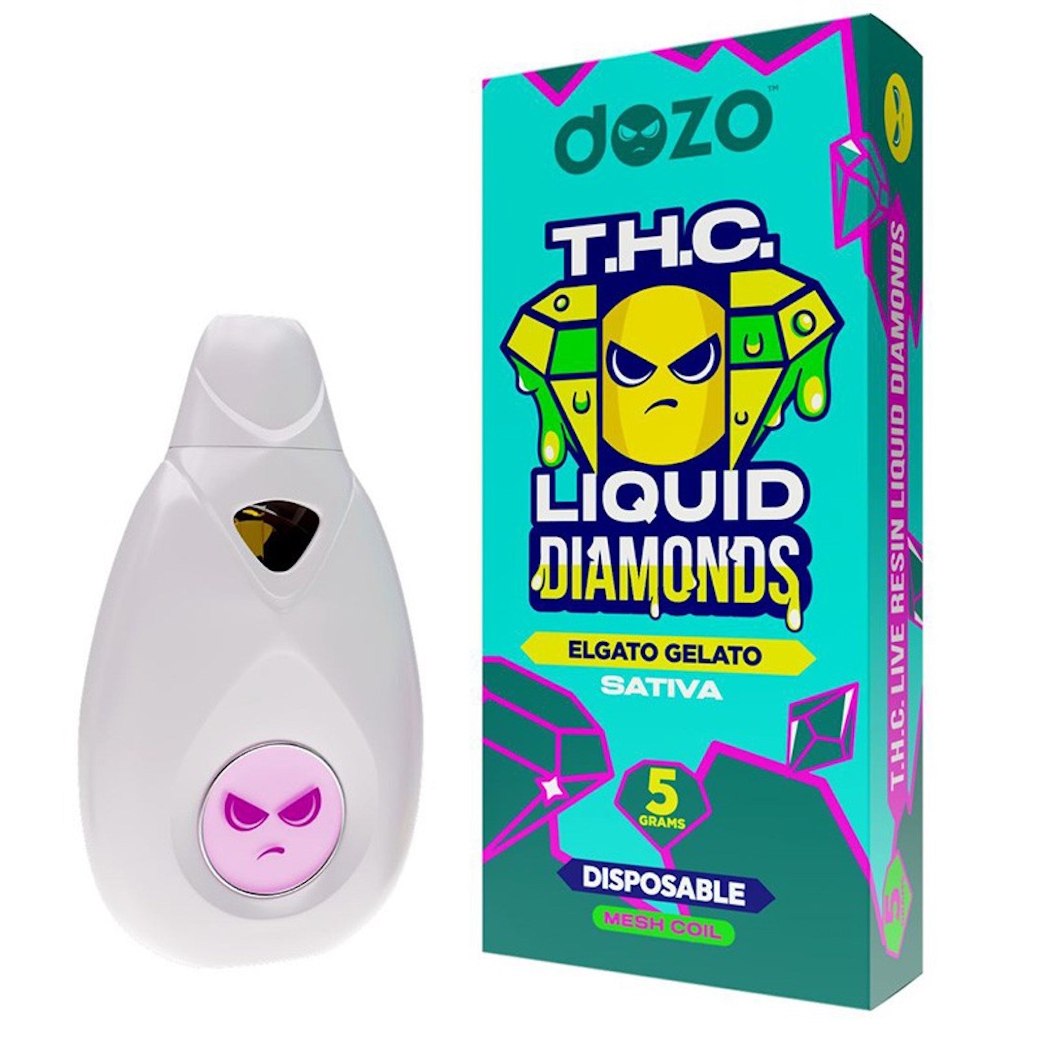 Dozo THC Liquid Diamonds Vaporizer - 5000mg - Everything 420