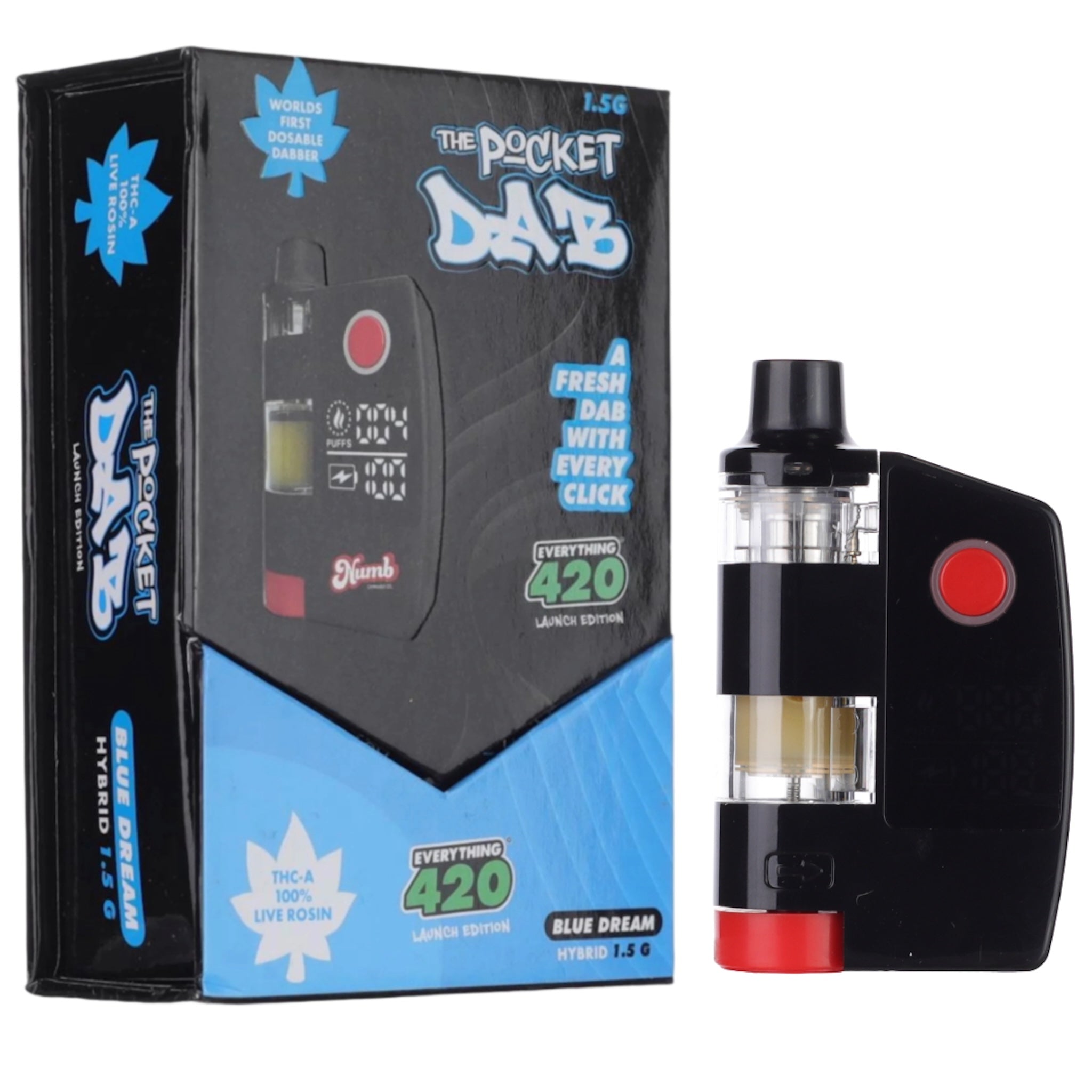 E420 THC-A Live Rosin Blue Dream Pocket Dab - 1.5g - Everything 420