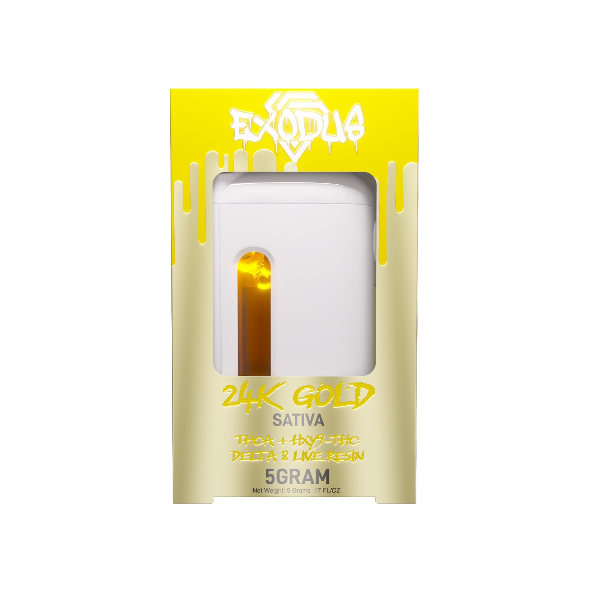 Exodus THC-A Live Resin Badder Blend Vaporizer - 5000mg - Everything 420