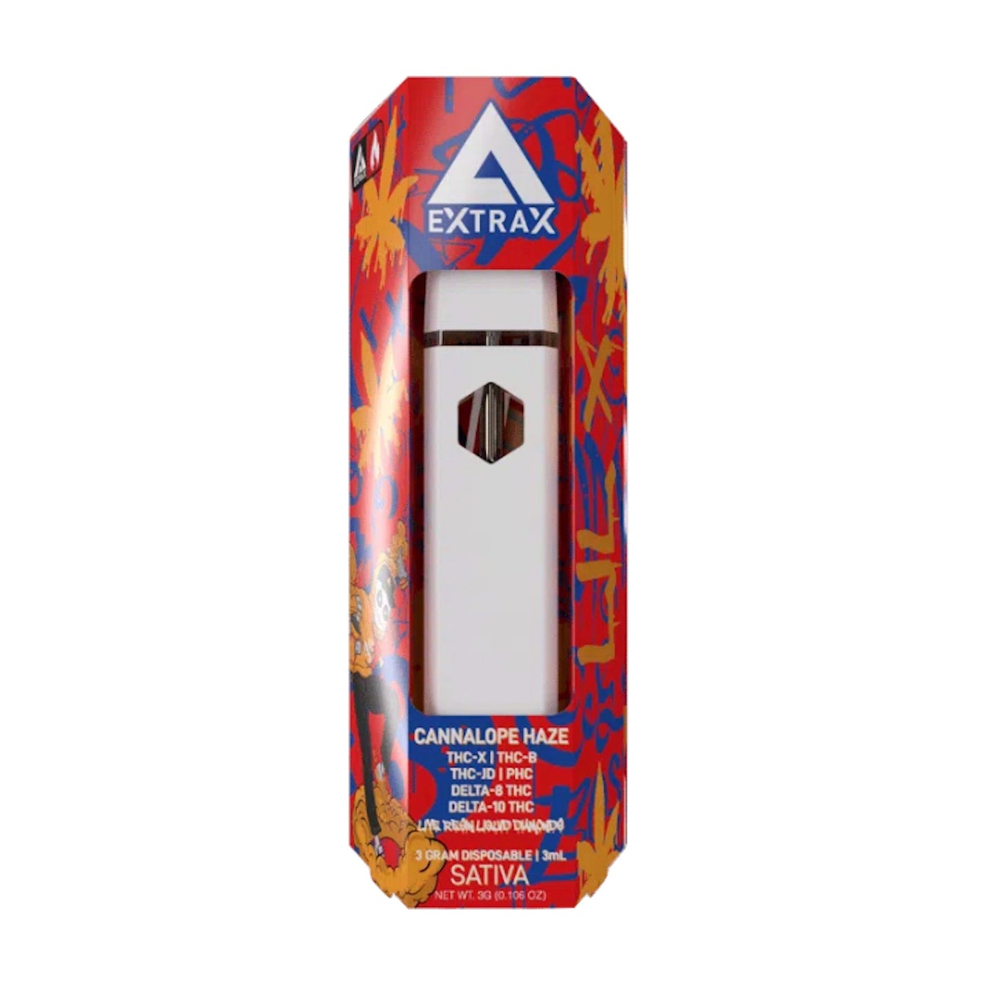 Extrax Thins THC-X + THC-B Vaporizer - 3000mg - Everything 420