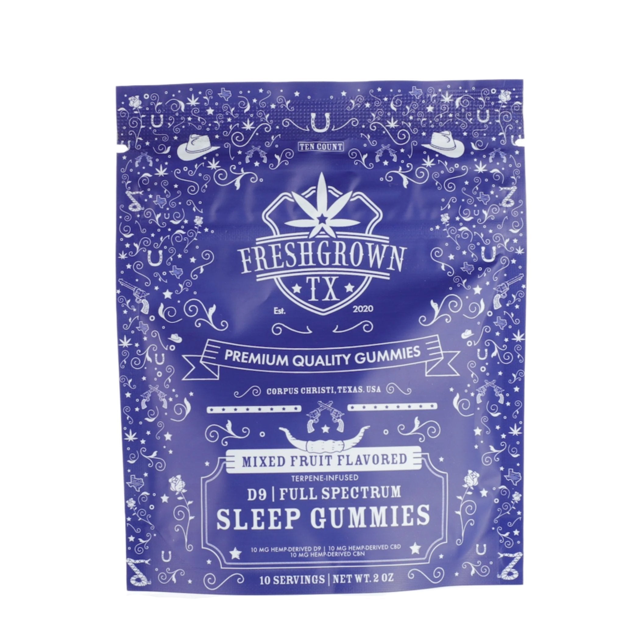 Freshgrown TX Delta 9 Full Spectrum Gummies - 10ct - Everything 420
