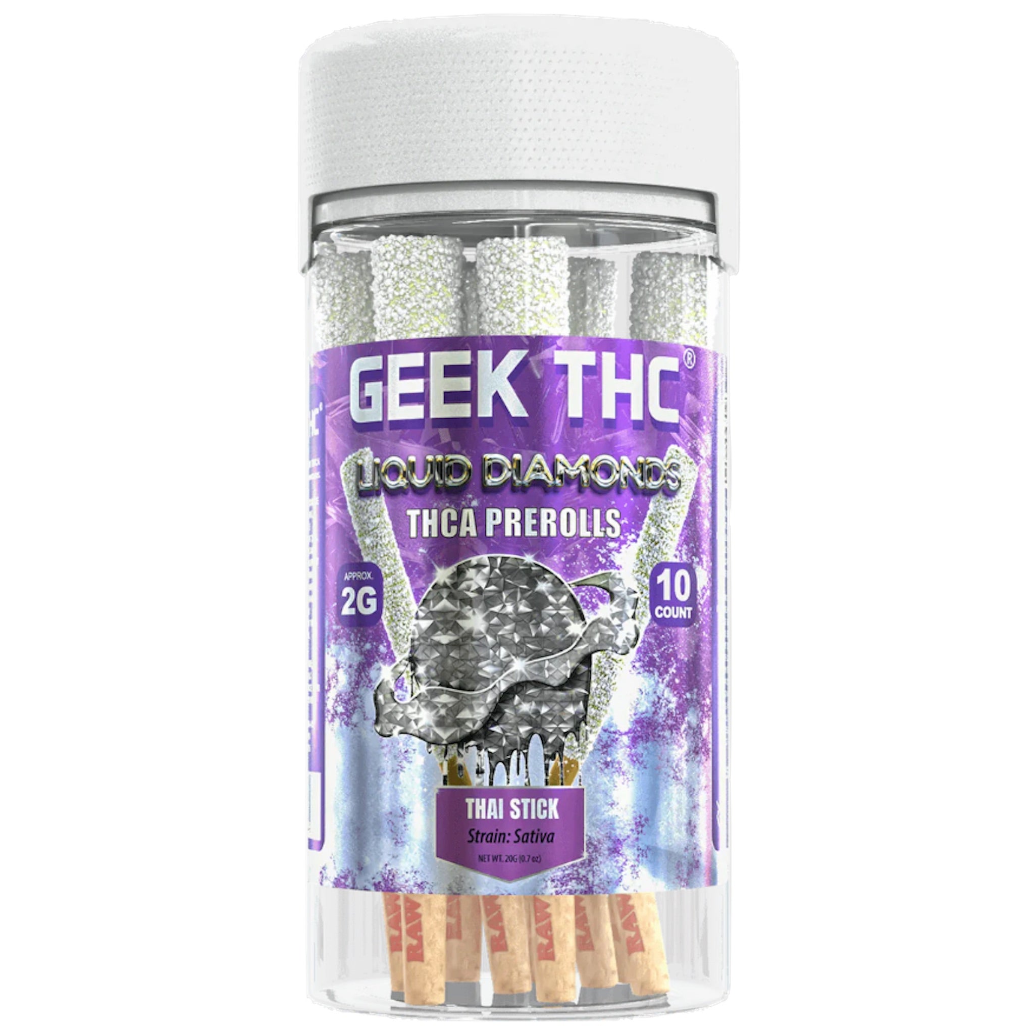 Geek Liquid Diamond THC-A Pre-Rolls - 2g (10ct) - Everything 420