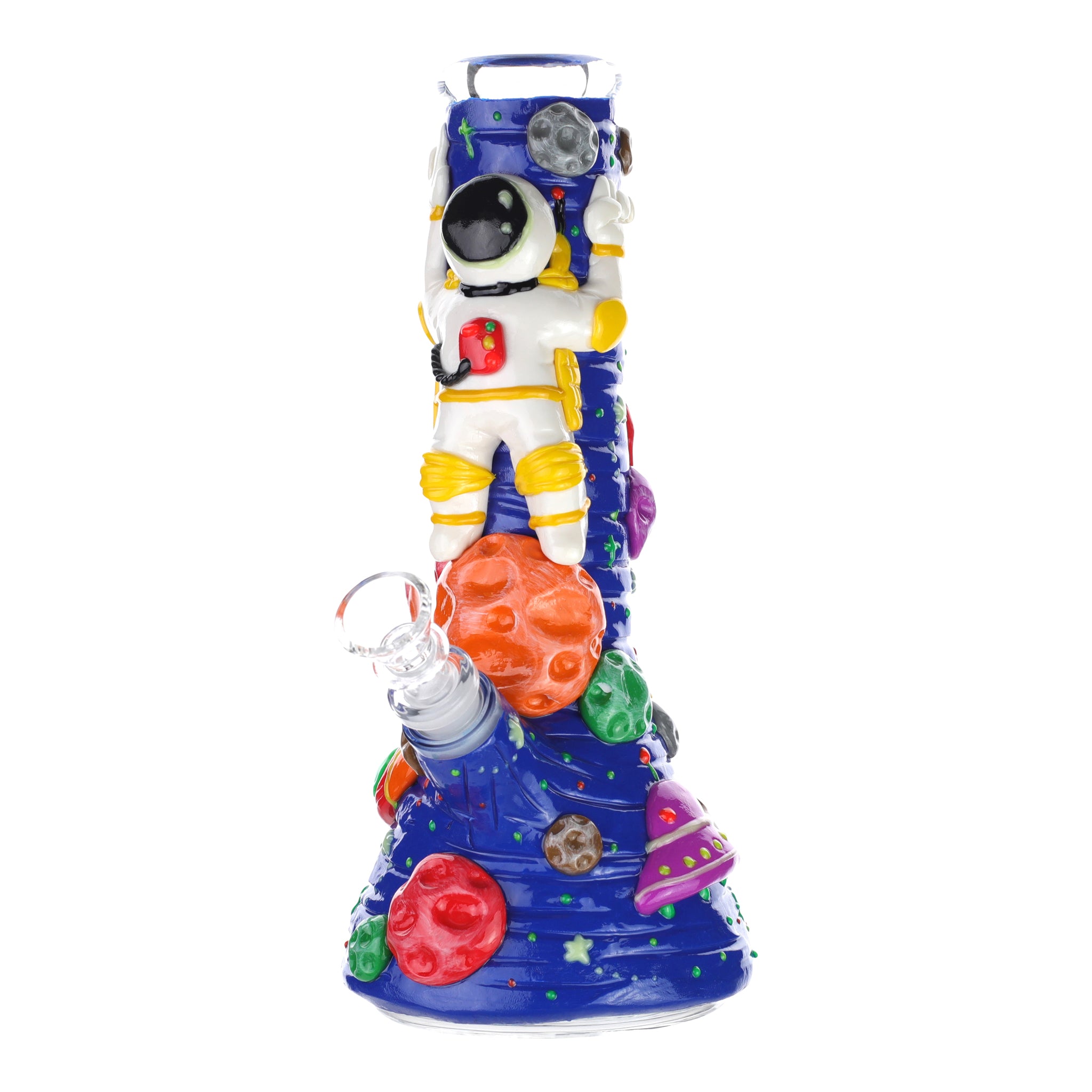 GITD Rocket Man Beaker Bong - 10in - Everything 420