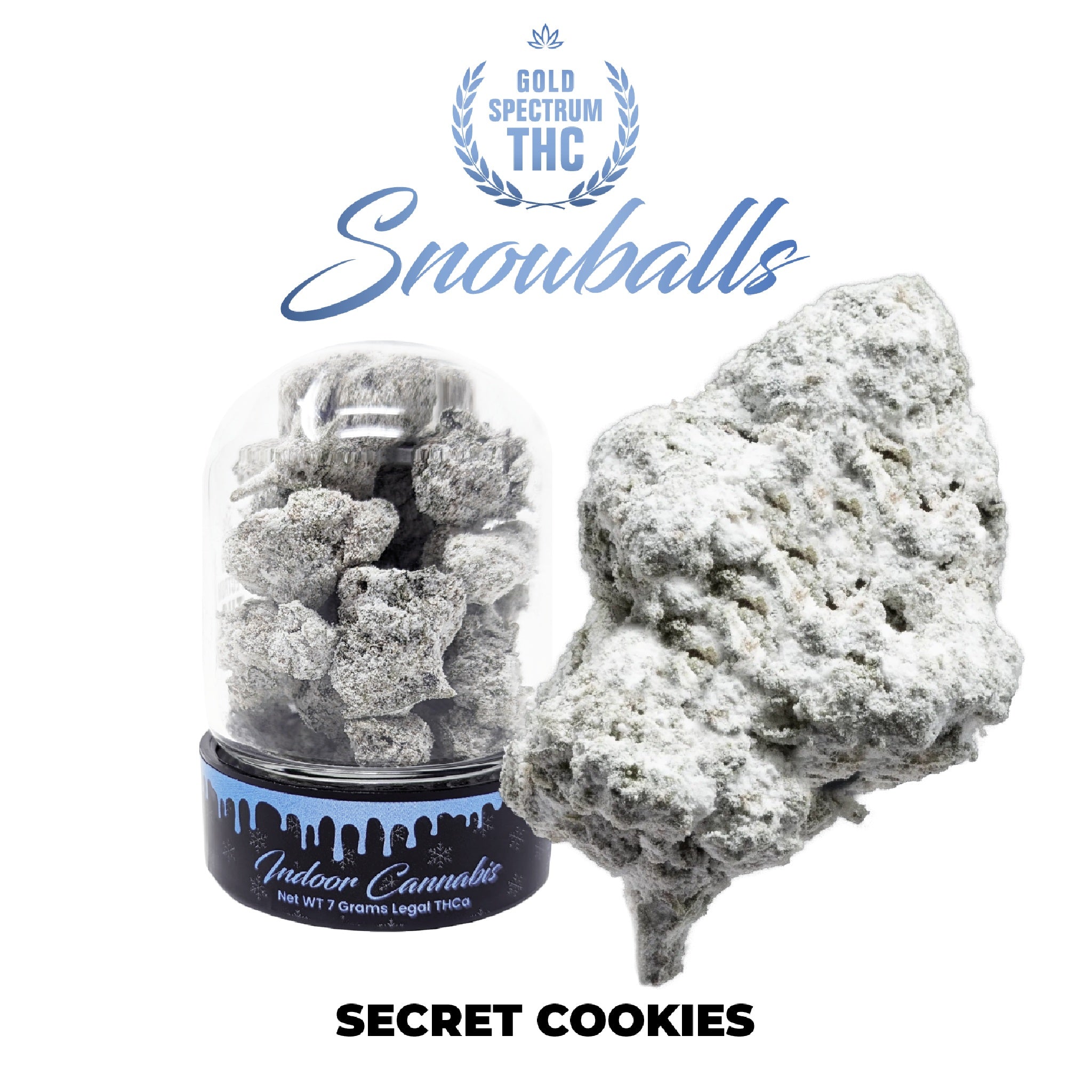 Gold Spectrum Secret Cookies Snowballs THC-A Flower - 1g - Everything 420