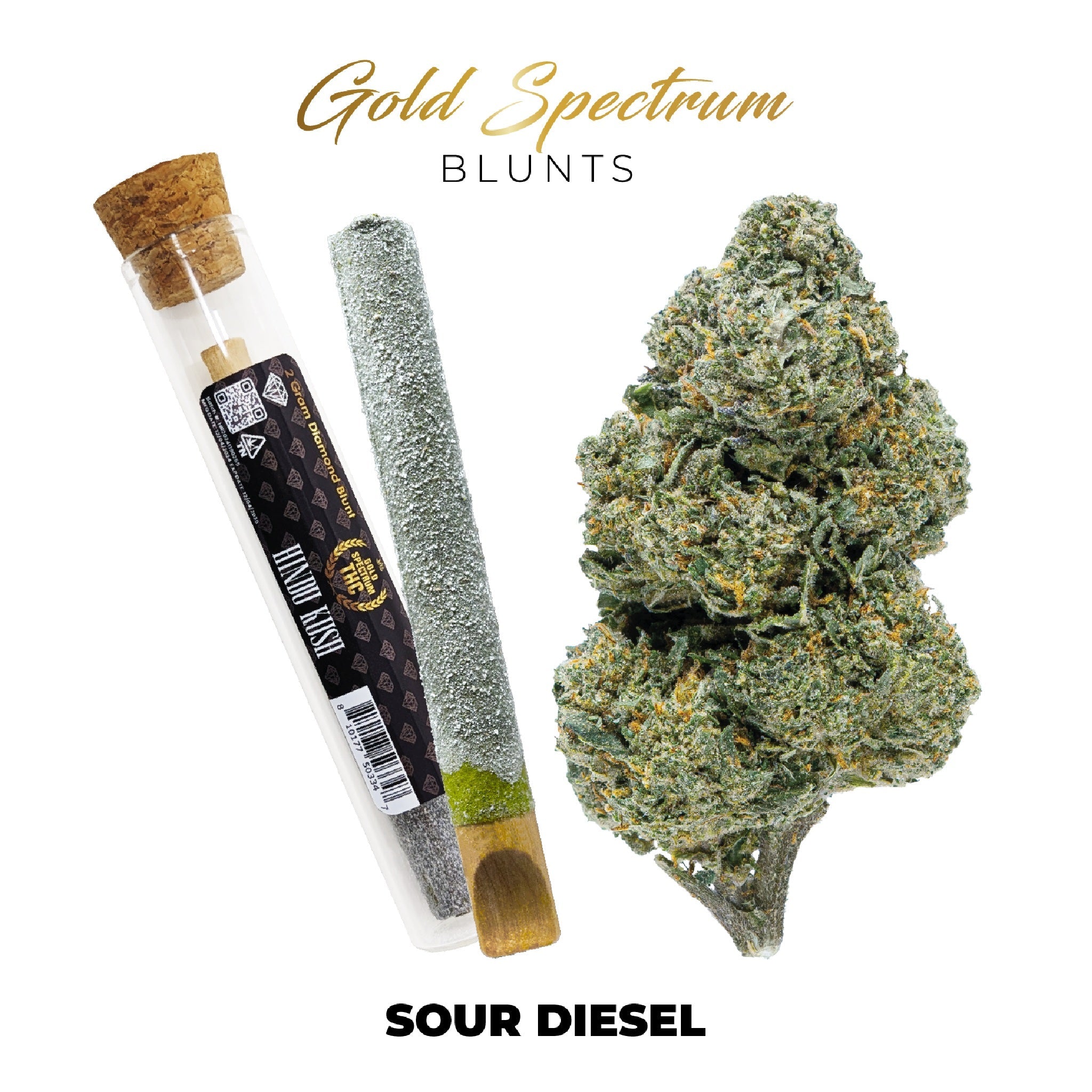 Gold Spectrum THC-A Diamond Infused Blunt - 2g - Everything 420