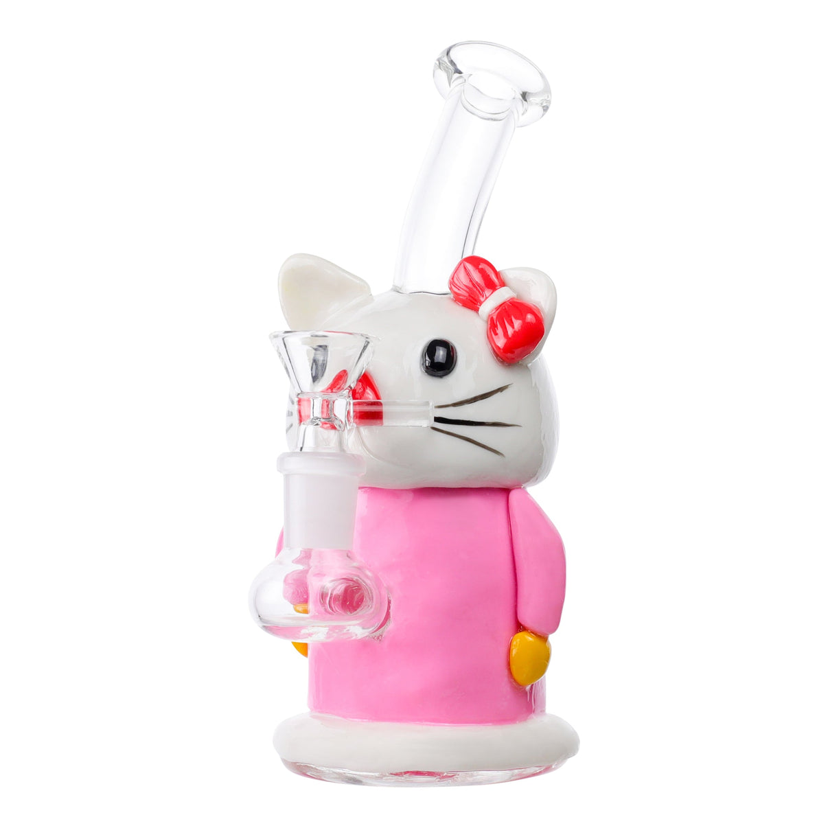 Kitty Cat Bubbler Bong - 7in - Everything 420