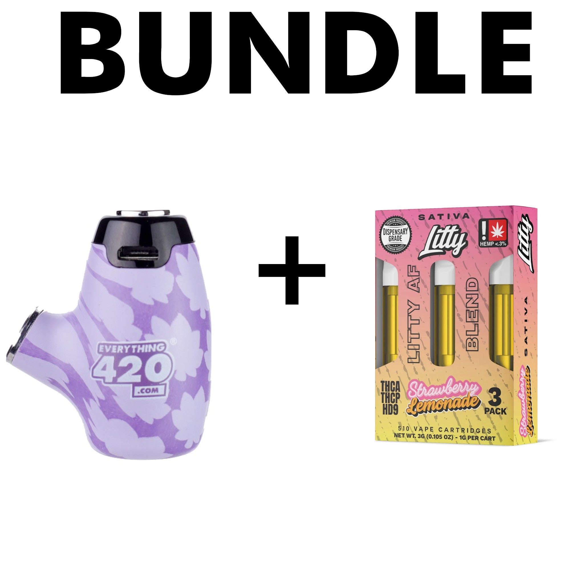 Litty AF Blend Strawberry Lemonade Cartridge - 3 Pack - Everything 420
