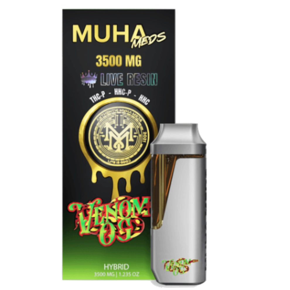 Muha Meds Live Resin HHC + THC-P Vaporizer - 3500mg - Everything 420