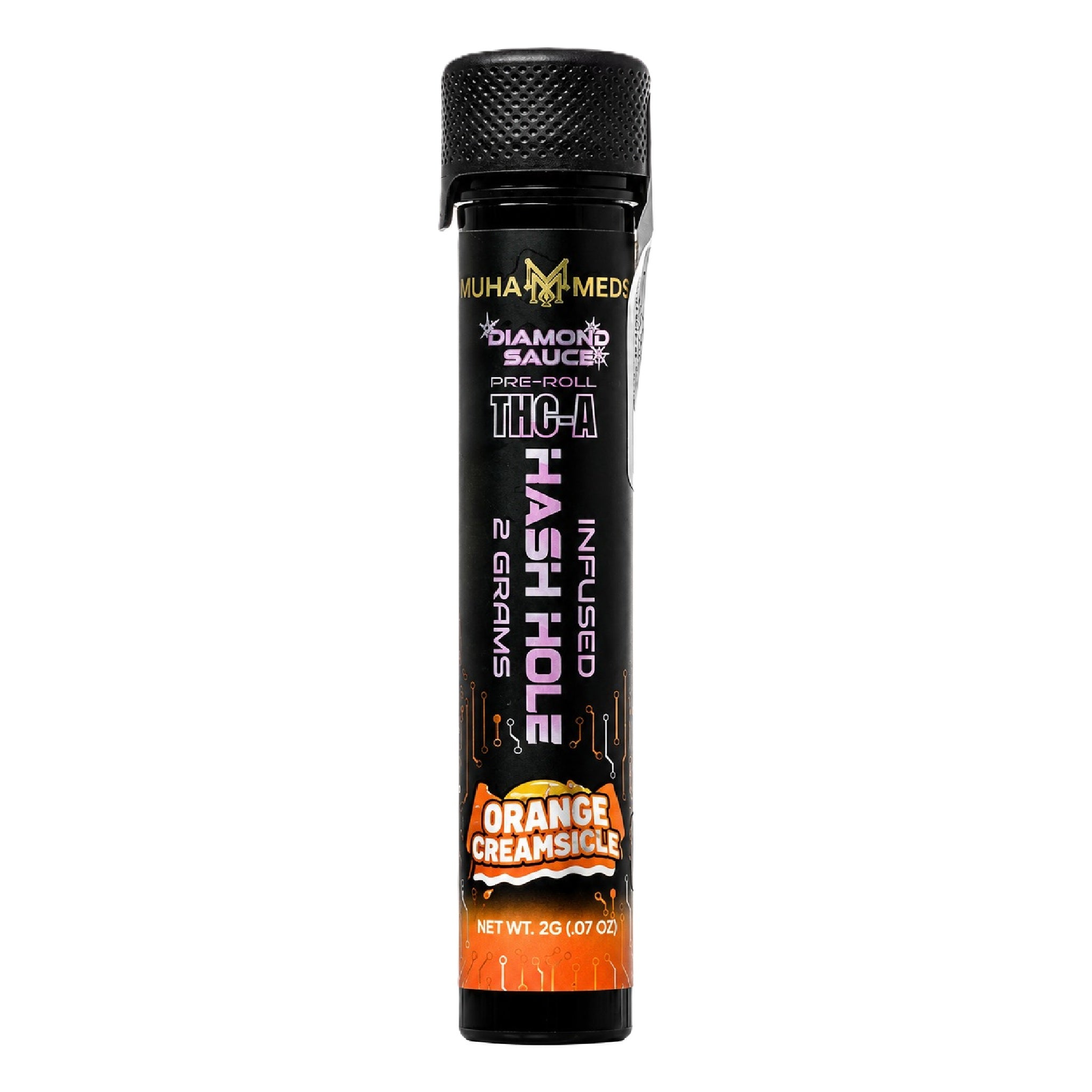 Muha Meds THC-A Diamond Sauce Infused Hash Hole - 2g - Everything 420