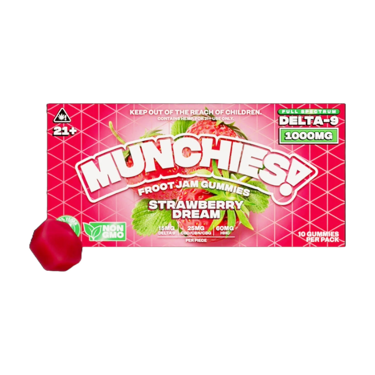 Munchies Froot Jam Delta 9 Gummies - 1000mg - Everything 420