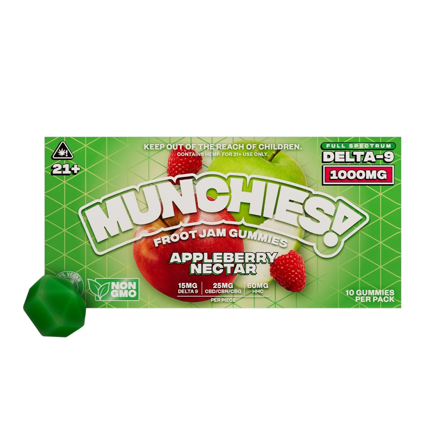 Munchies Froot Jam Delta 9 Gummies - 1000mg - Everything 420