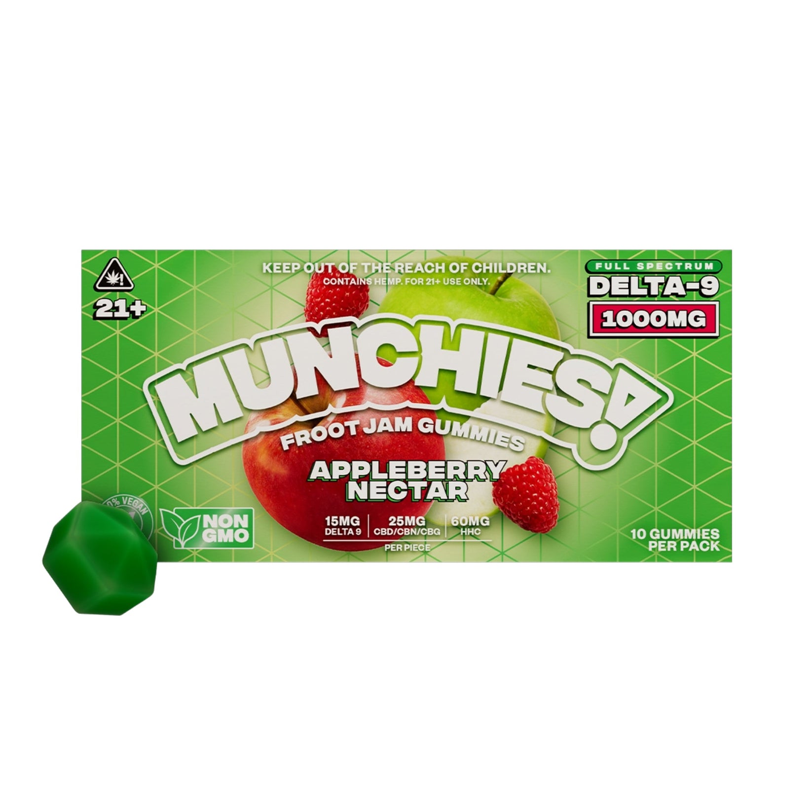 Munchies Froot Jam Delta 9 Gummies - 1000mg - Everything 420