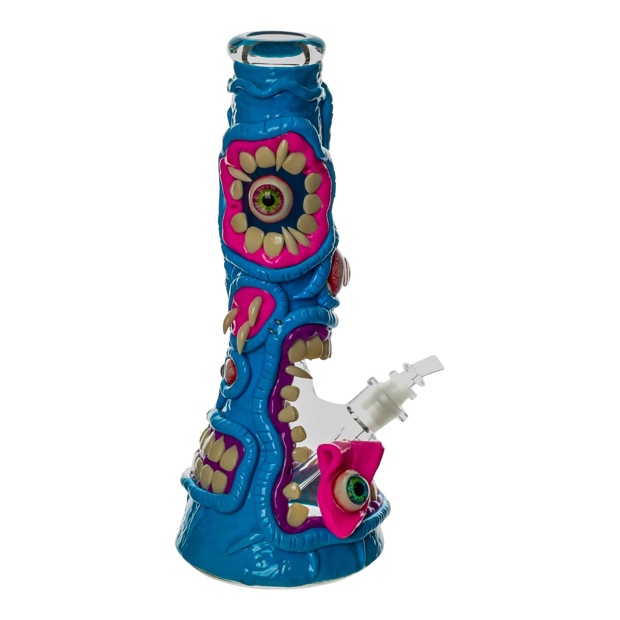 Necrotic Neon Monster Bong - 14in - Everything 420