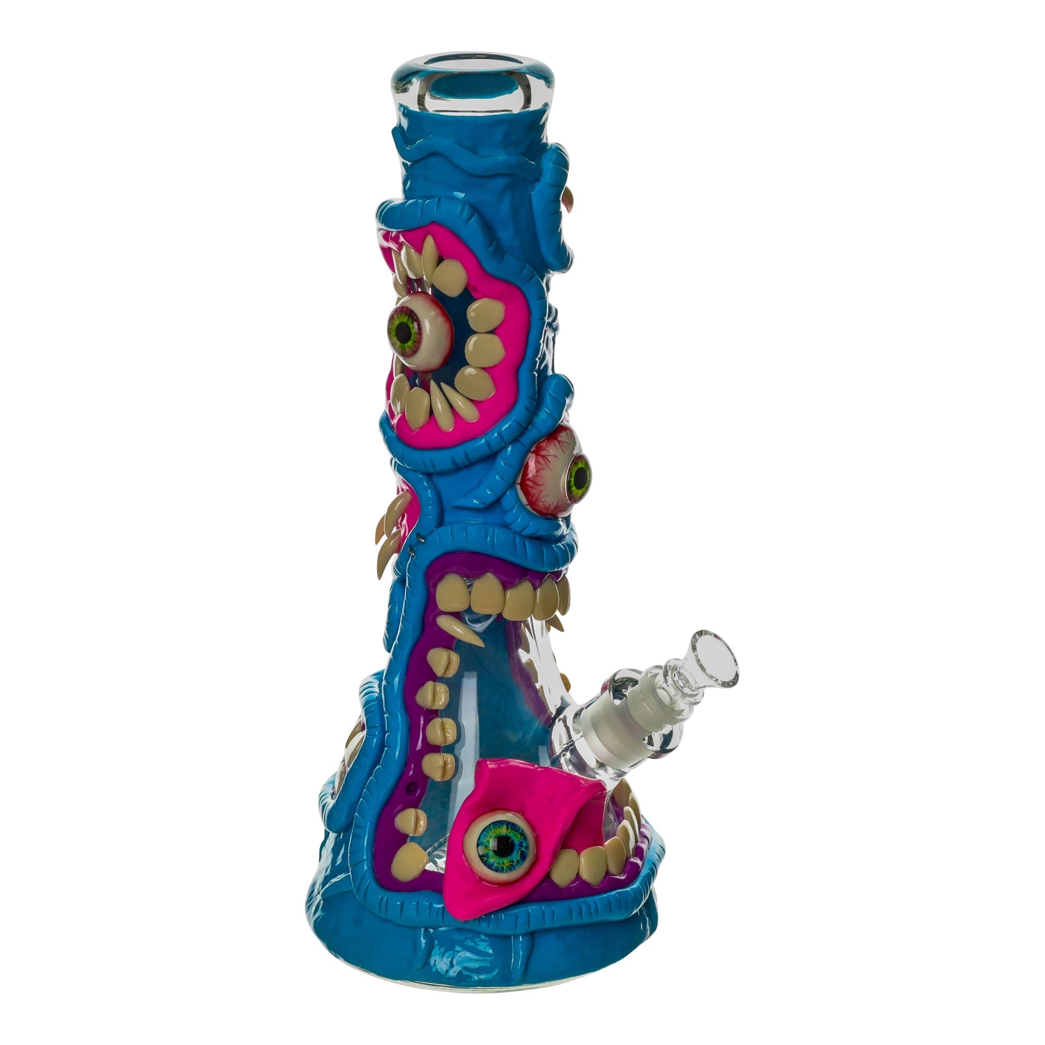 Necrotic Neon Monster Bong - 14in - Everything 420