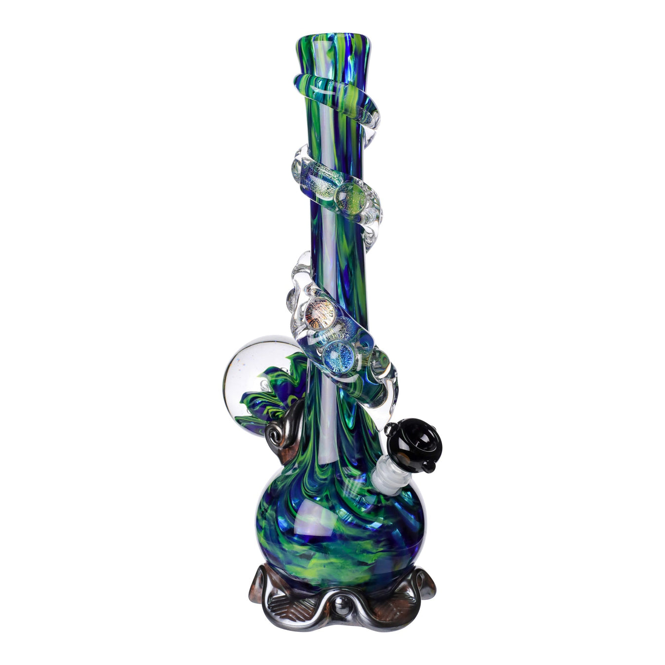 Noble Glass Chromatic Marble Bong - 14in - Everything 420