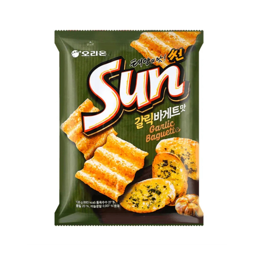 Orion-Sun Corn Chips Garlic Bread Flavor - 80g - Everything 420