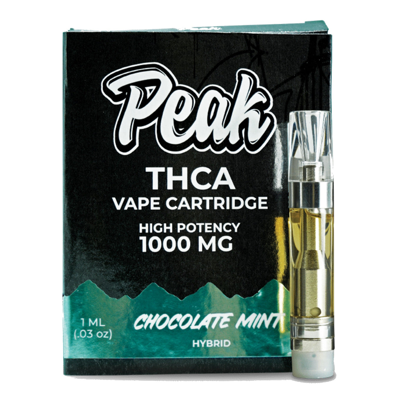 Peak THC-A Chocolate Mint Cartridge - 1000mg - Everything 420