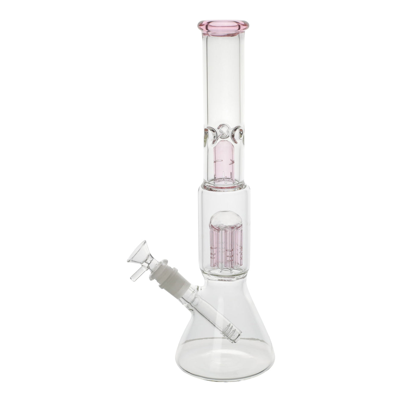 Pink Bullet Perc Beaker Bong - 14in - Everything 420