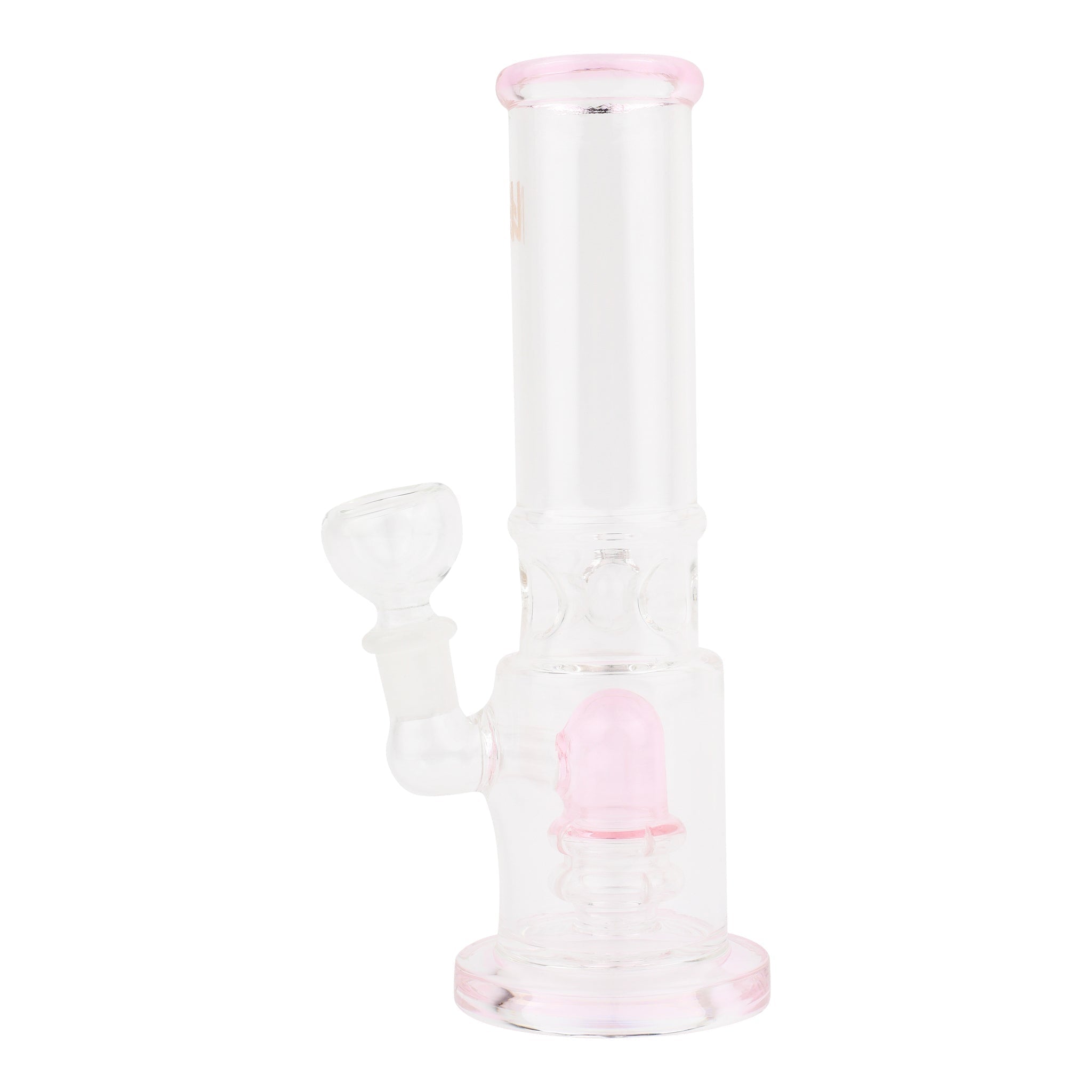 Pink Pinched Perc Bong - 7in - Everything 420