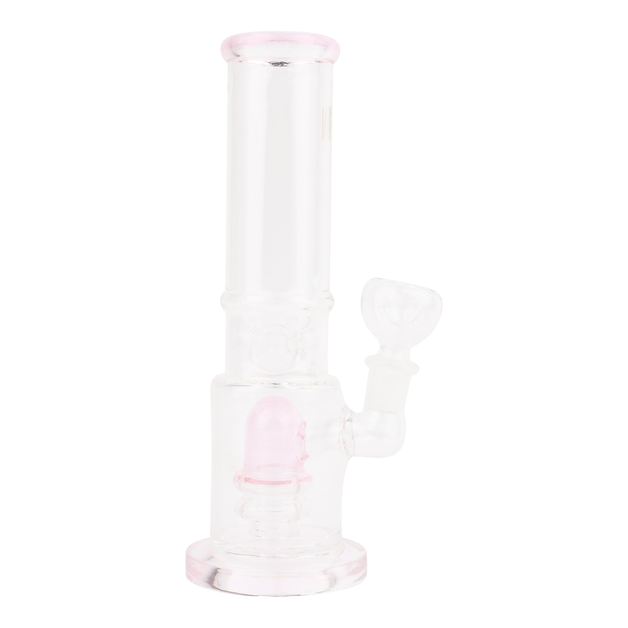 Pink Pinched Perc Bong - 7in - Everything 420