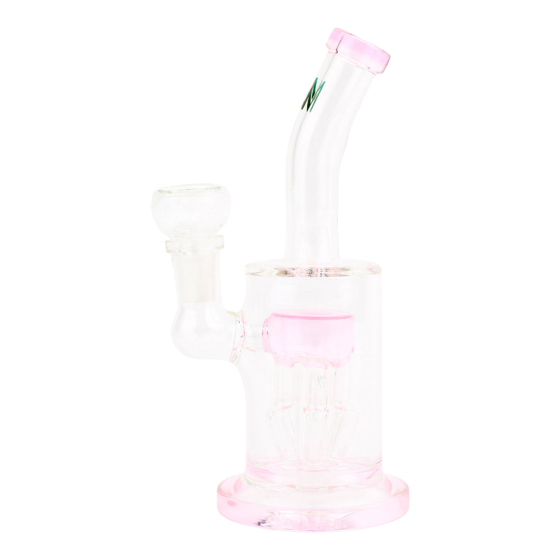 Pink Tilted Tree Perc Bong - 7in - Everything 420