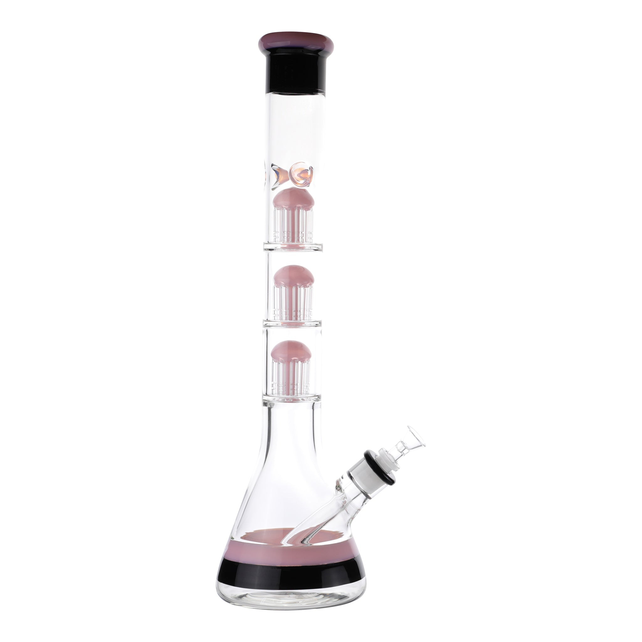 Pink Triple Dipped Tree Perc Bong - 18in - Everything 420