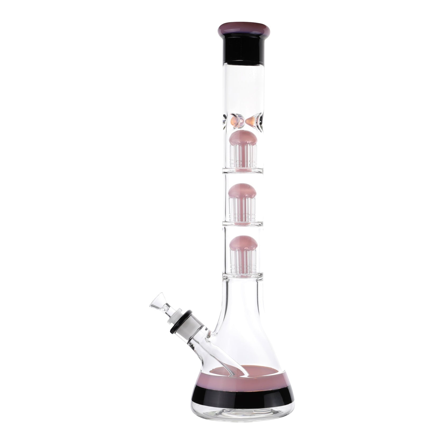 Pink Triple Dipped Tree Perc Bong - 18in - Everything 420