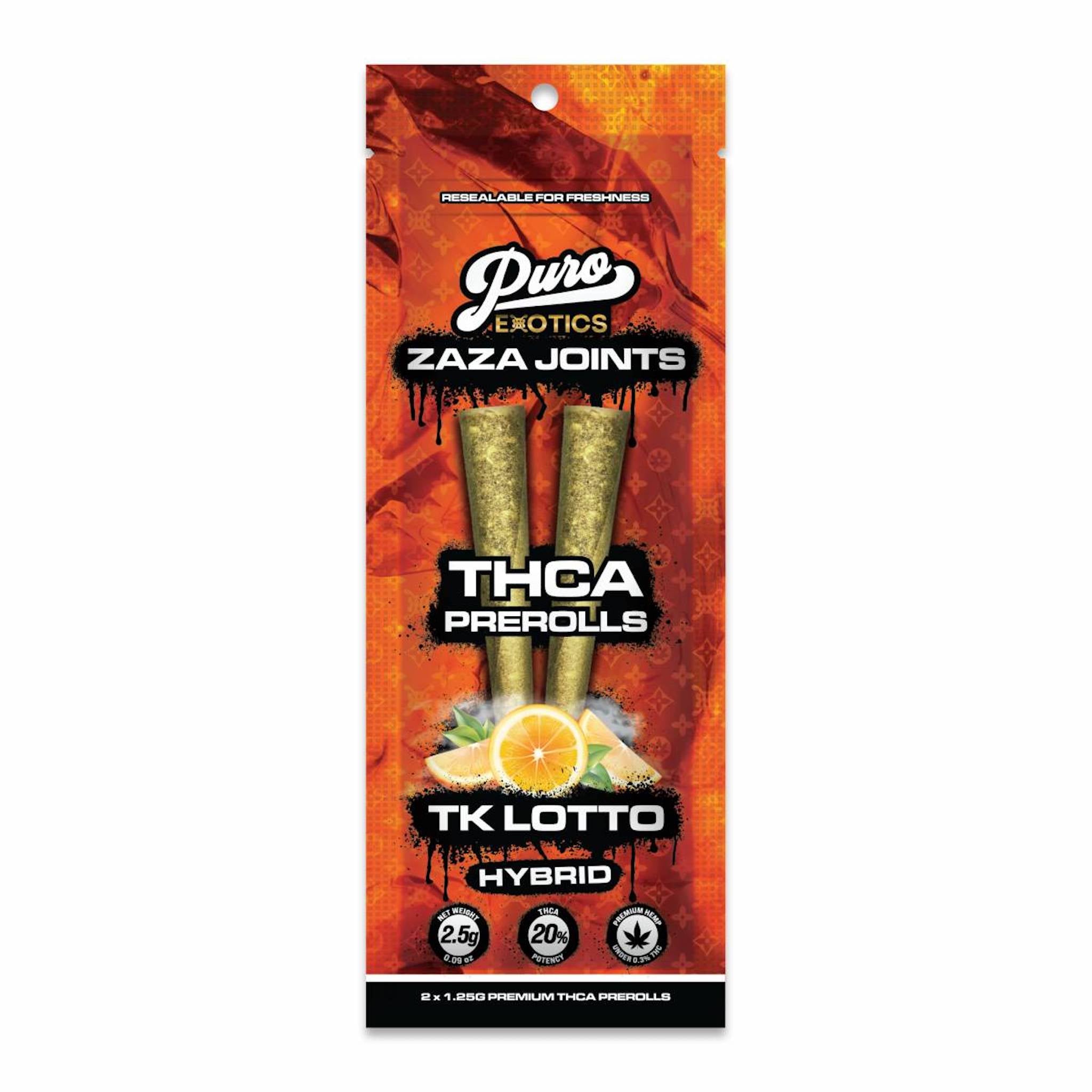 Puro THC-A Zaza Joints - 2ct - Everything 420