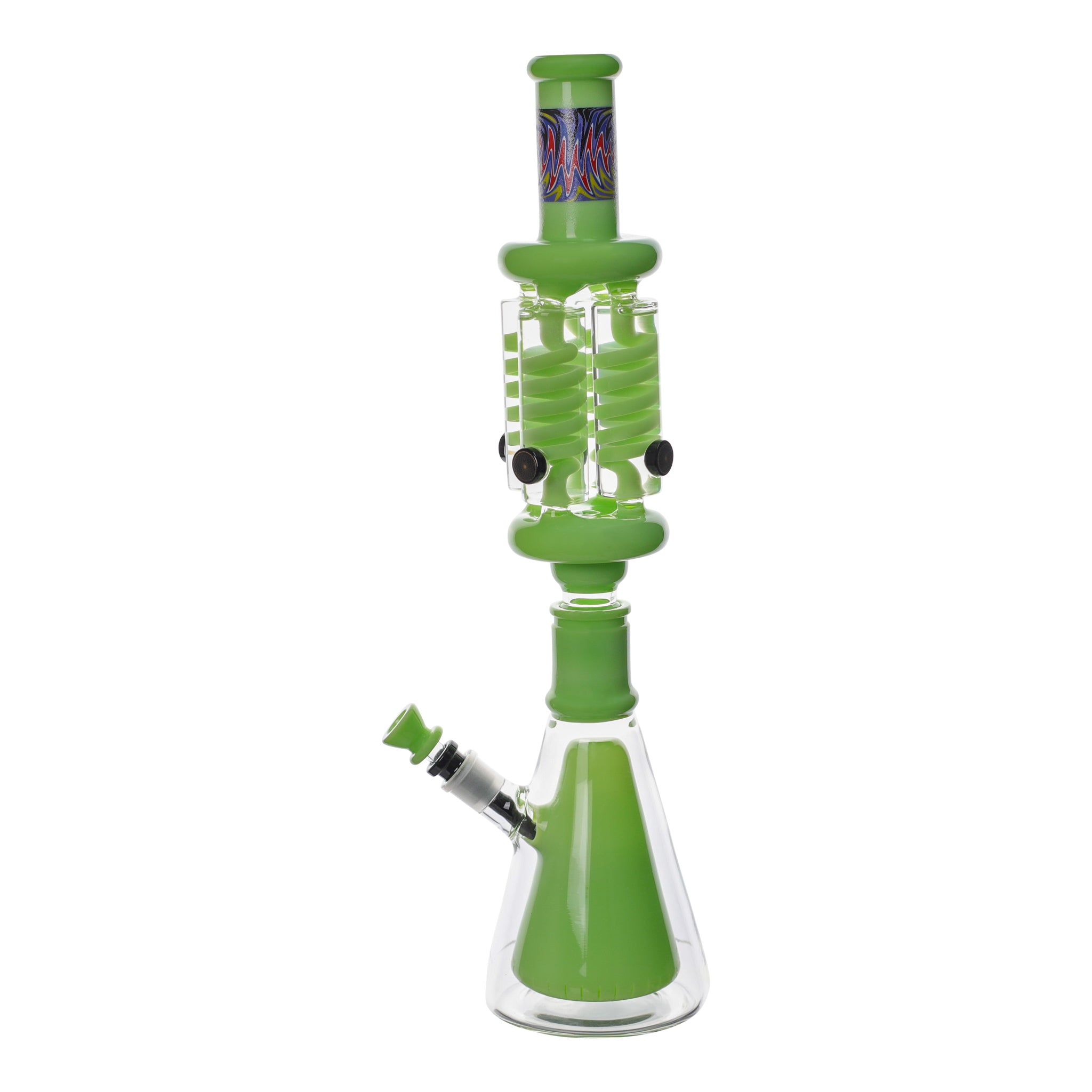 Quadruple Helix Glyco Chill Bong - 23in - Everything 420