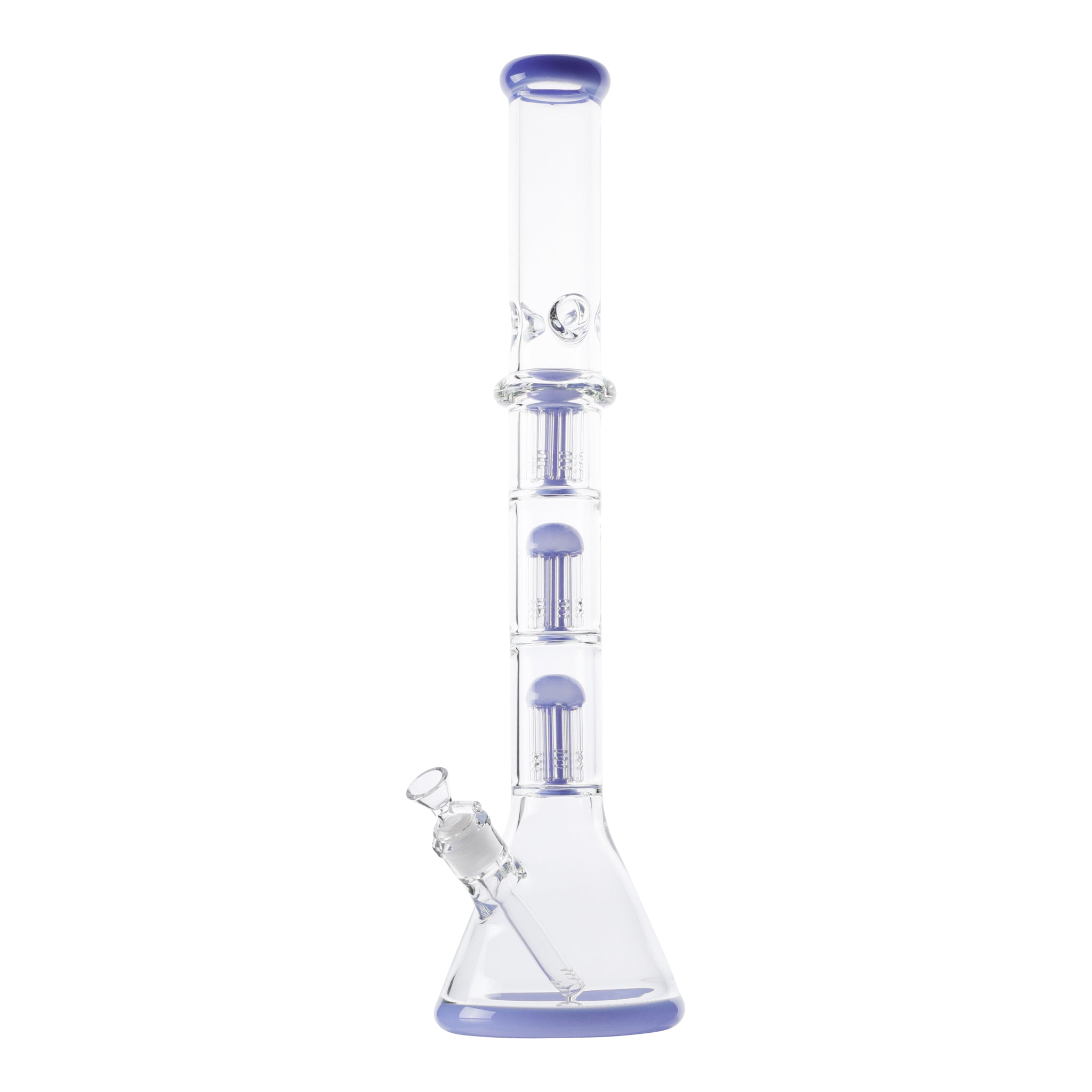 Ringed Triple Tree Perc Bong - 21in - Everything 420