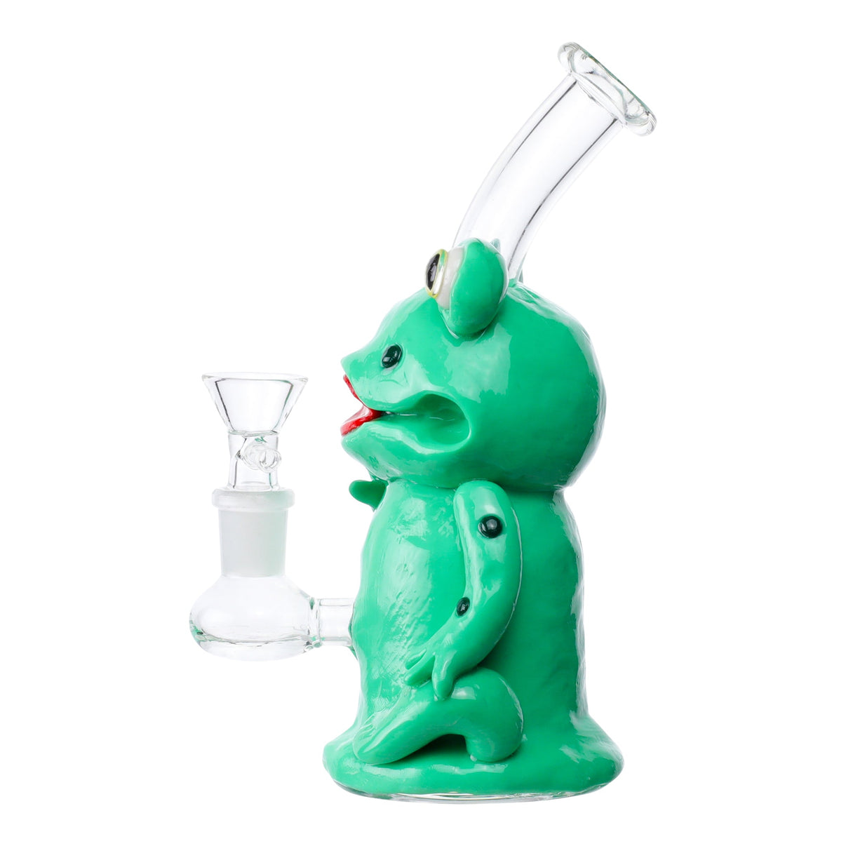 Rippin' Ribbit Bubbler Bong - 7in - Everything 420