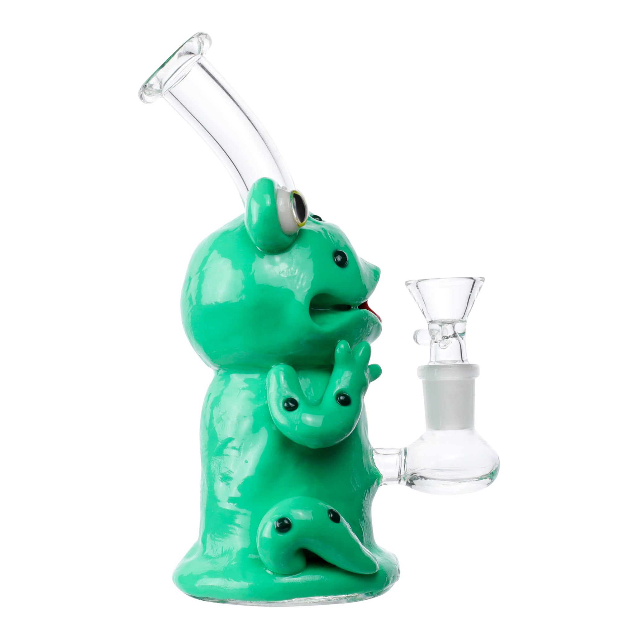 Rippin' Ribbit Bubbler Bong - 7in - Everything 420