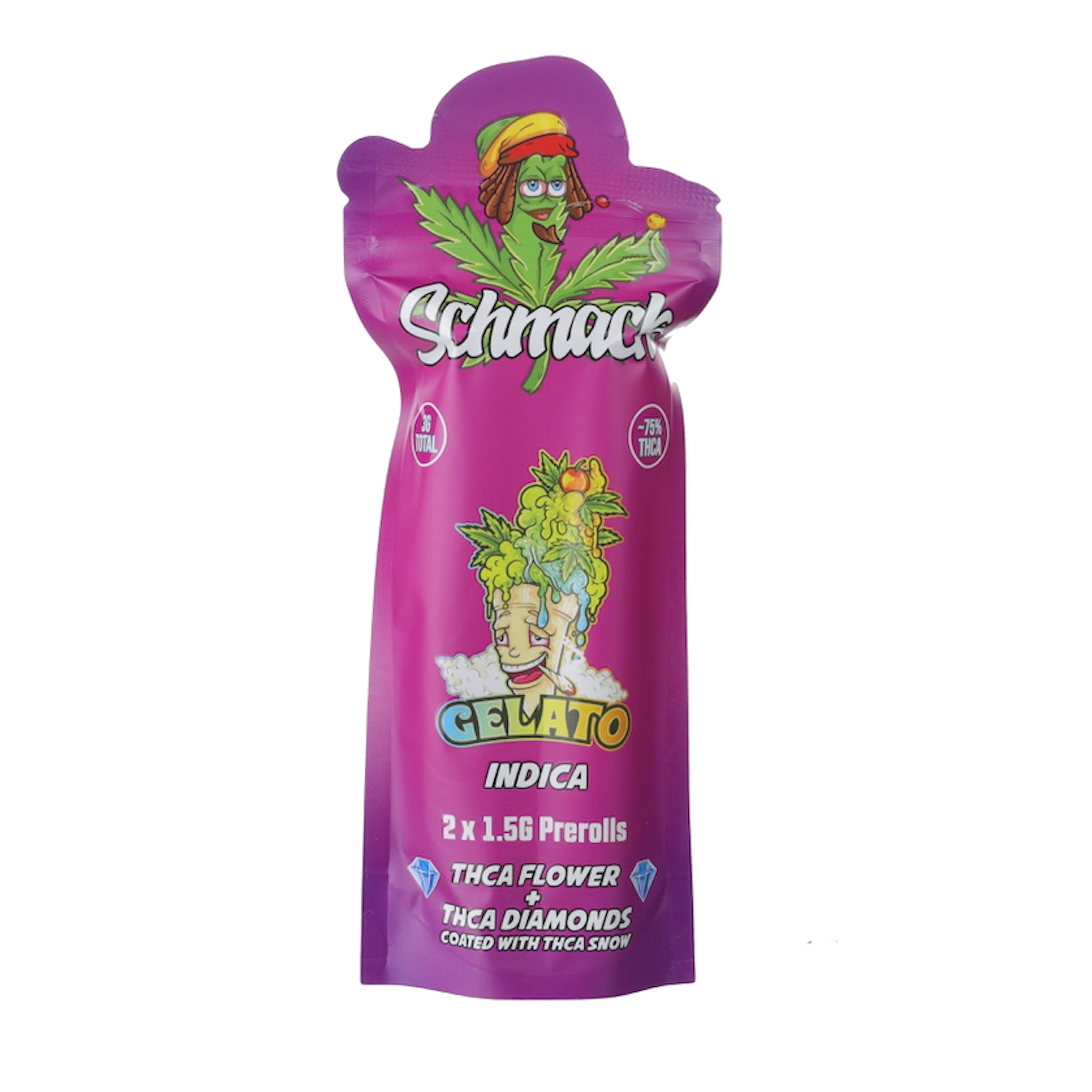 Schmack Snow Cone THC-A Pre-Rolls - 2ct - Everything 420