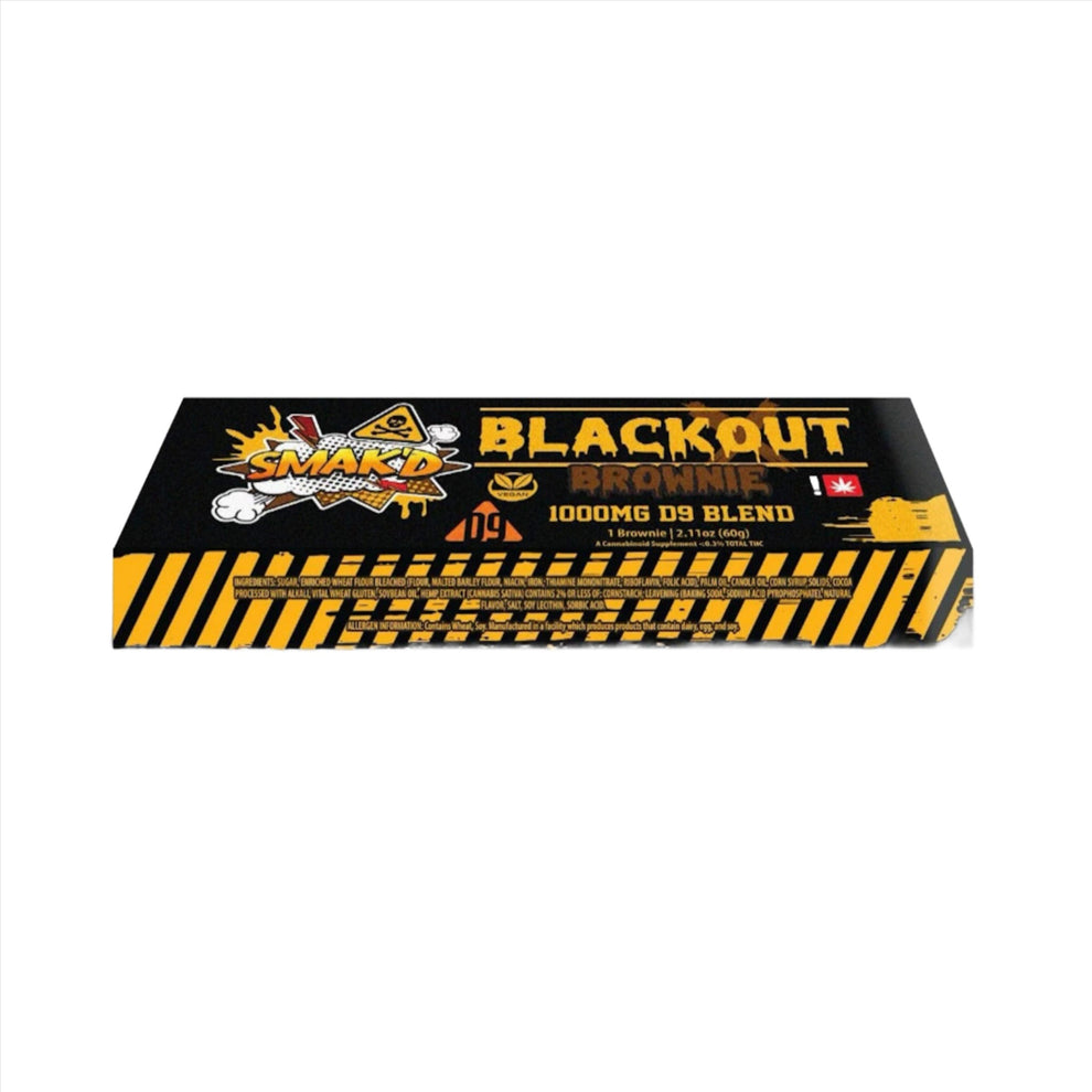 Smakd Delta 9 BlackOut Brownie - 1000mg - Everything 420